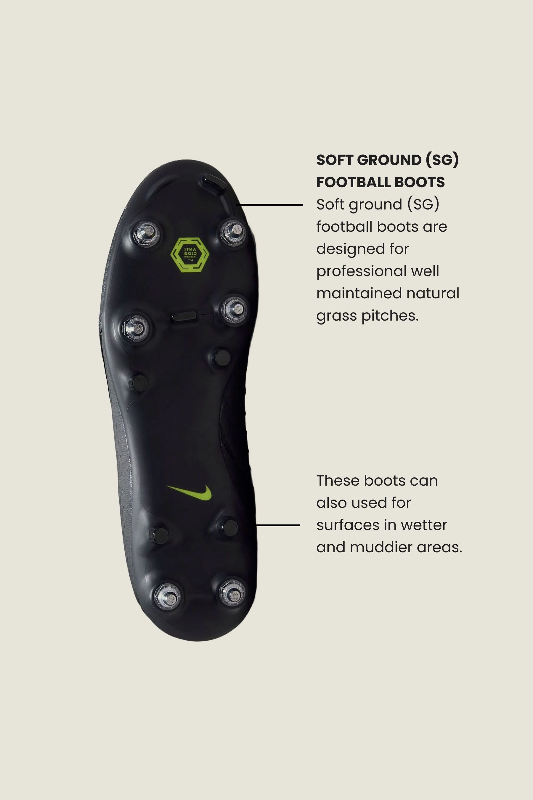Buy Nike Black Adults Phantom 2 Academy Soft Ground Football Boots from ...
