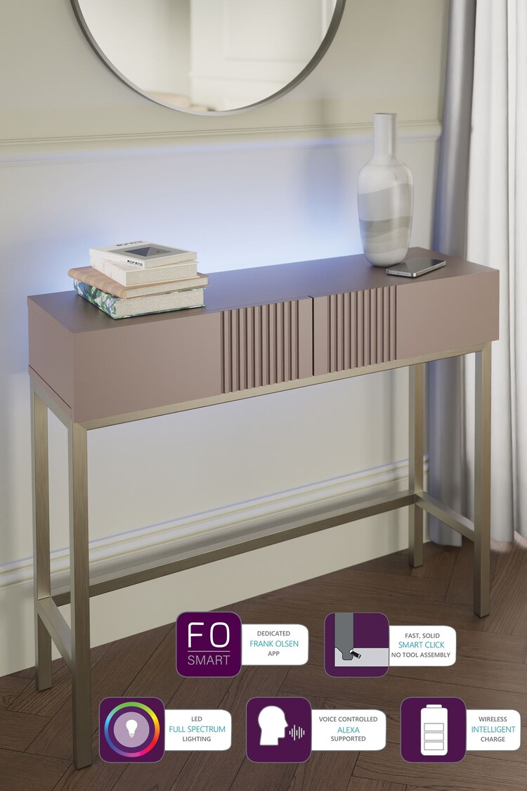 Buy Frank Olsen Mulberry Iona 2 Drawer Console Table with Smart ...