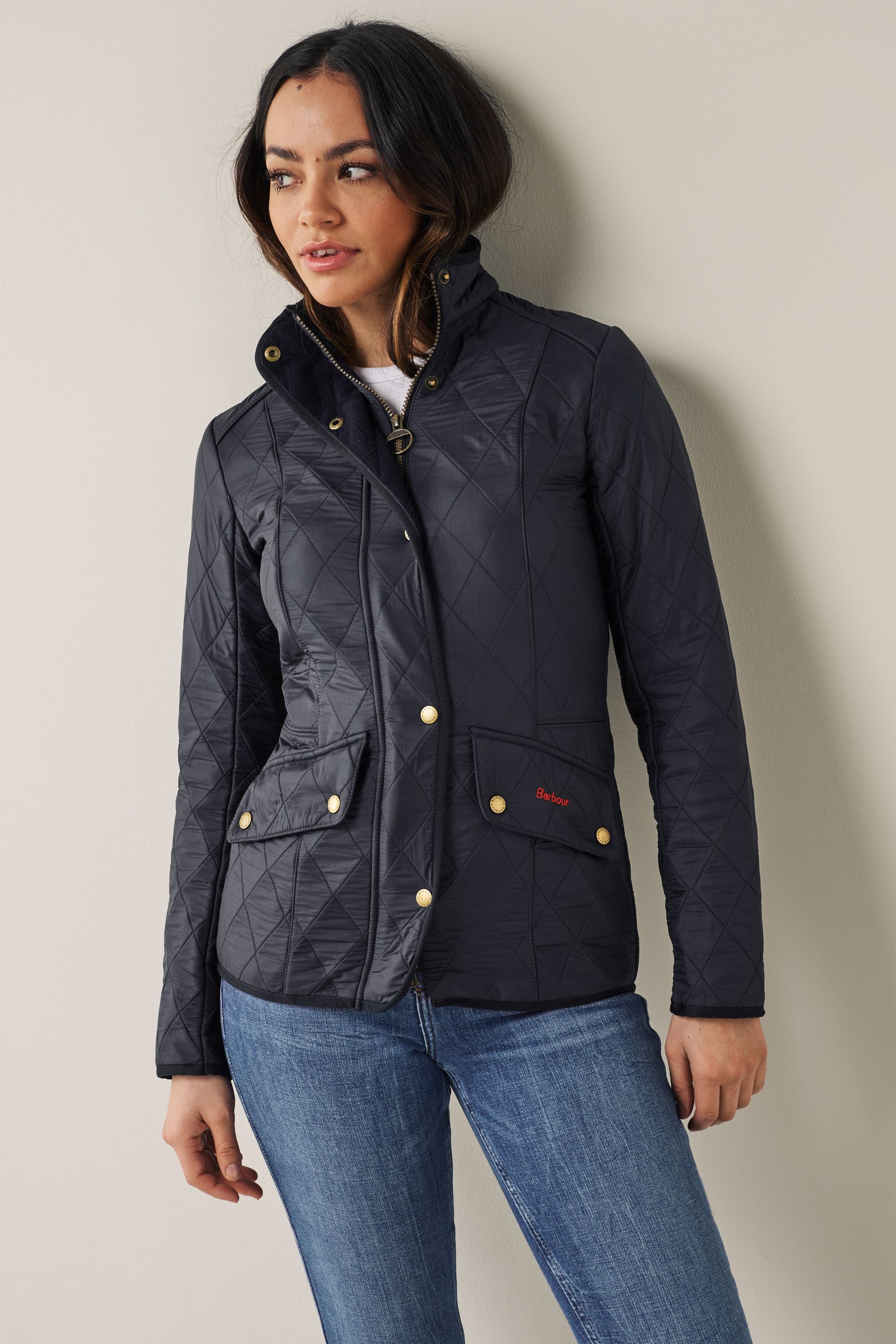 Buy Barbour® Navy Cavalry Quilted Jacket from the Next UK online shop