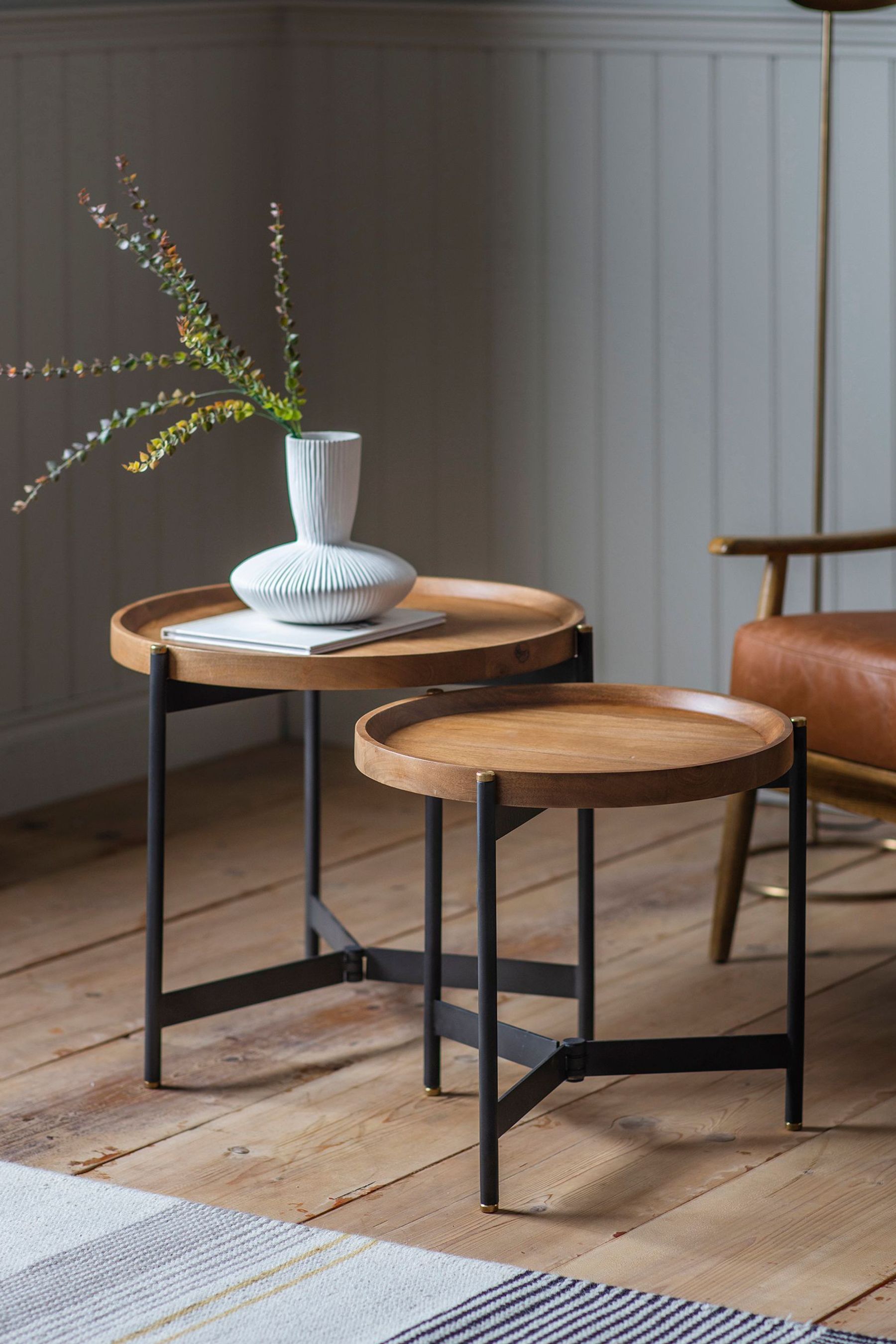 Buy Gallery Home Black Nest of Tables from the Next UK online shop