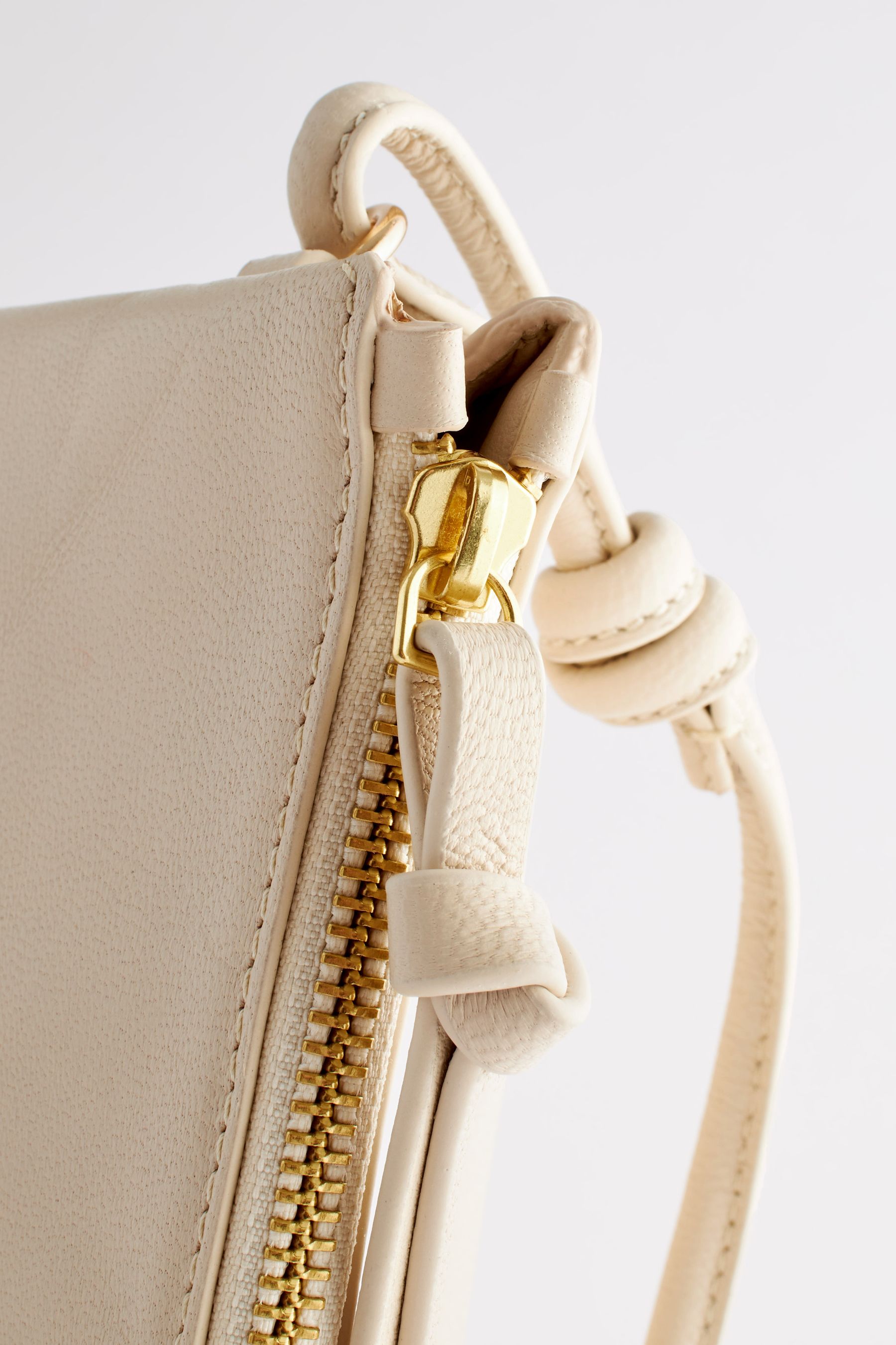 Buy Bone Cream Leather Cross-Body Bag from the Next UK online shop