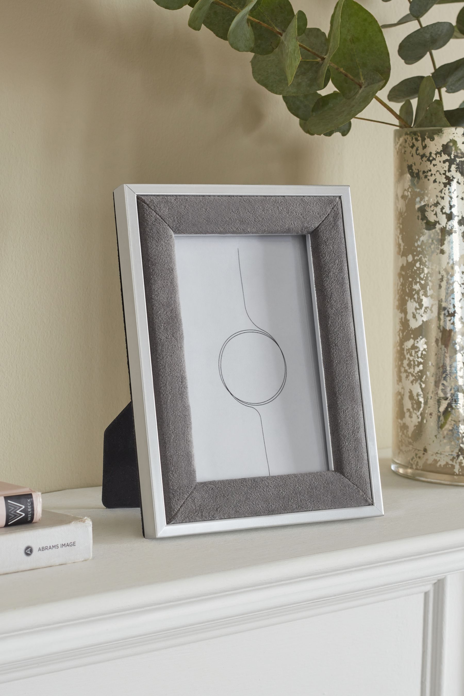 Buy Grey Velvet Picture Frame from the Next UK online shop