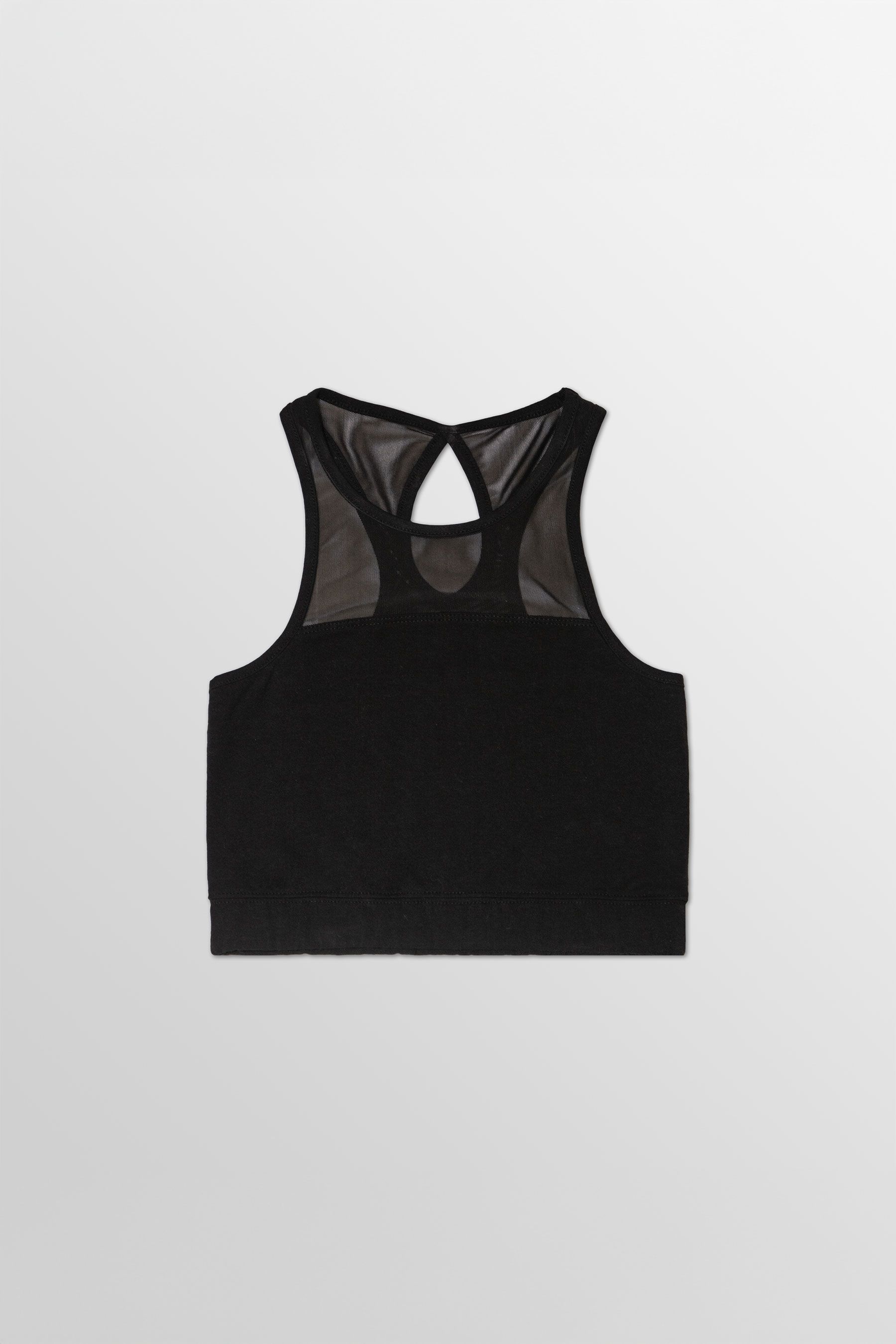 Buy Pineapple Black Mesh Panel Crop Top from Next Australia