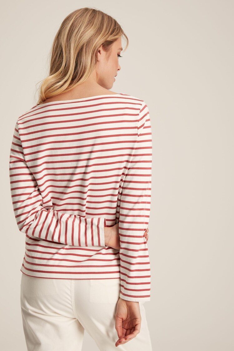 Buy Joules Harbour Pink Striped Long Sleeve Breton Top from the Next UK ...