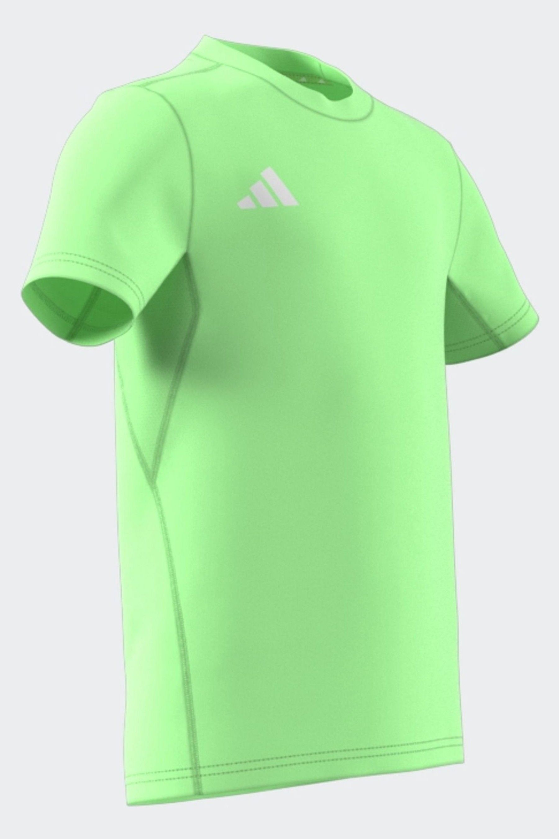 Buy adidas Light Green Essentials 3-Stripes Cotton T-Shirt from Next ...