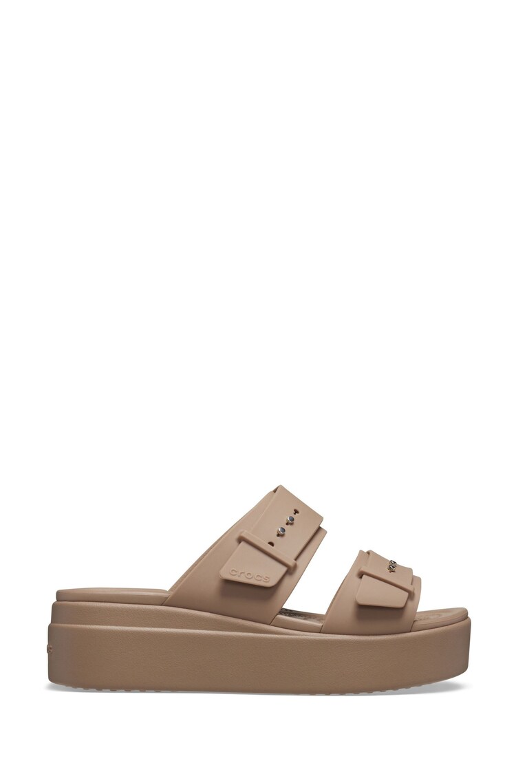 Buy Crocs Brown Brooklyn Buckle Sandals from the Next UK online shop