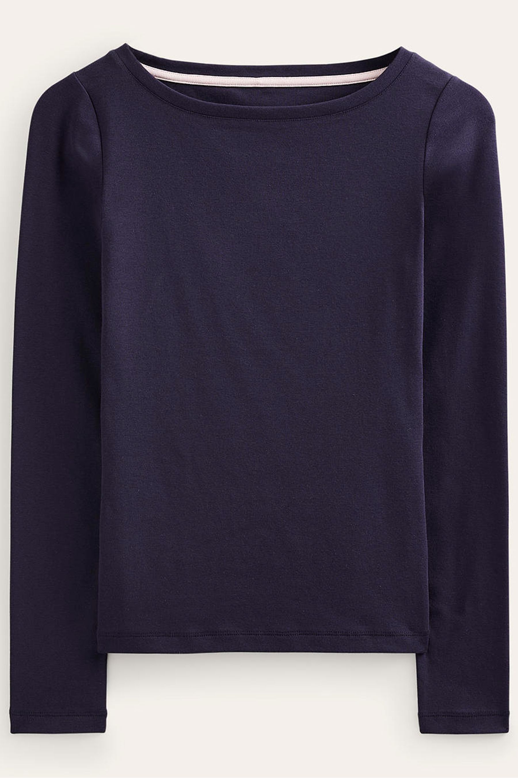 Buy Boden Blue Essential Boat Neck Jersey T-Shirt from the Next UK ...