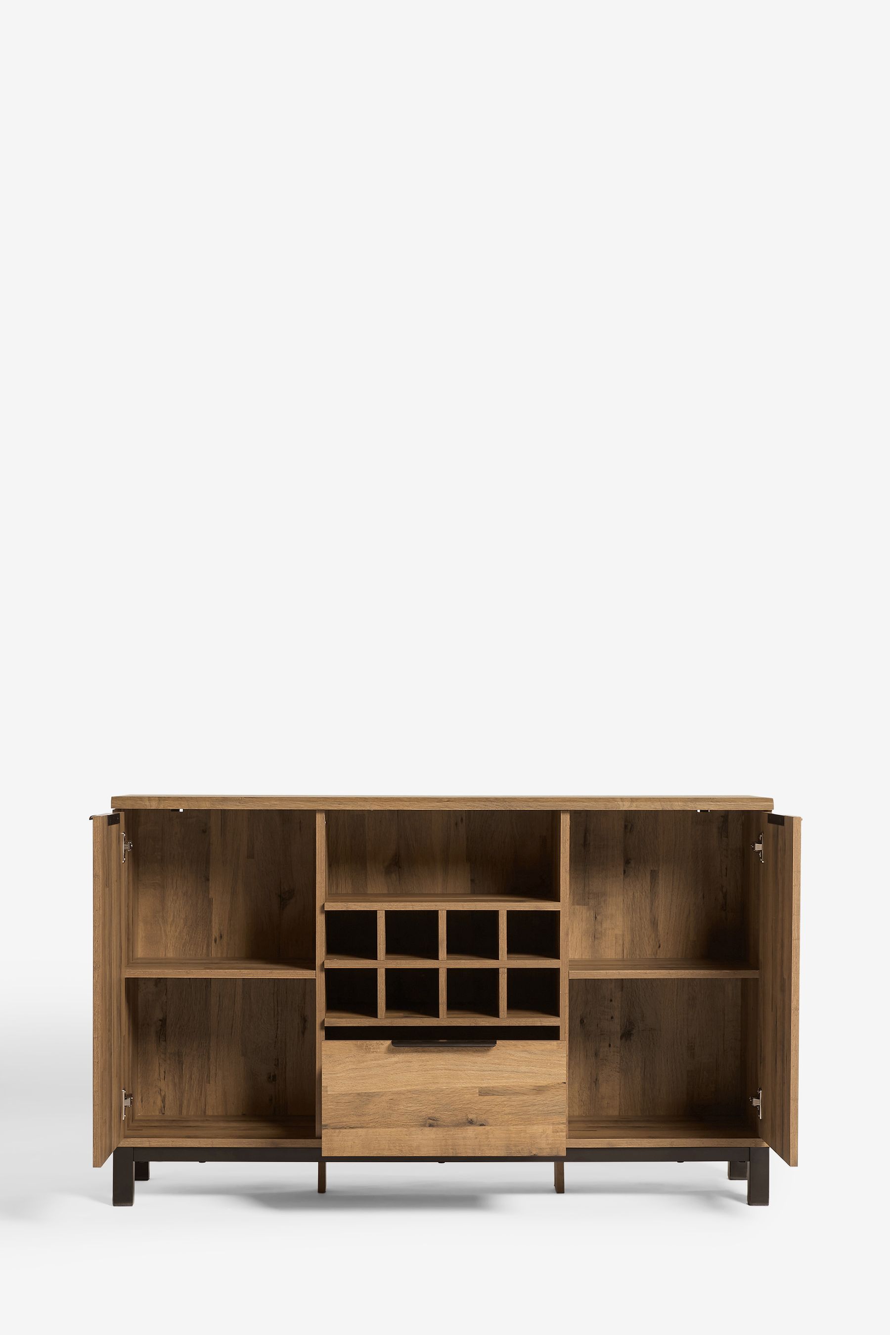 Buy Dark Bronx Oak Effect Wine Storage Sideboard from the Next UK ...