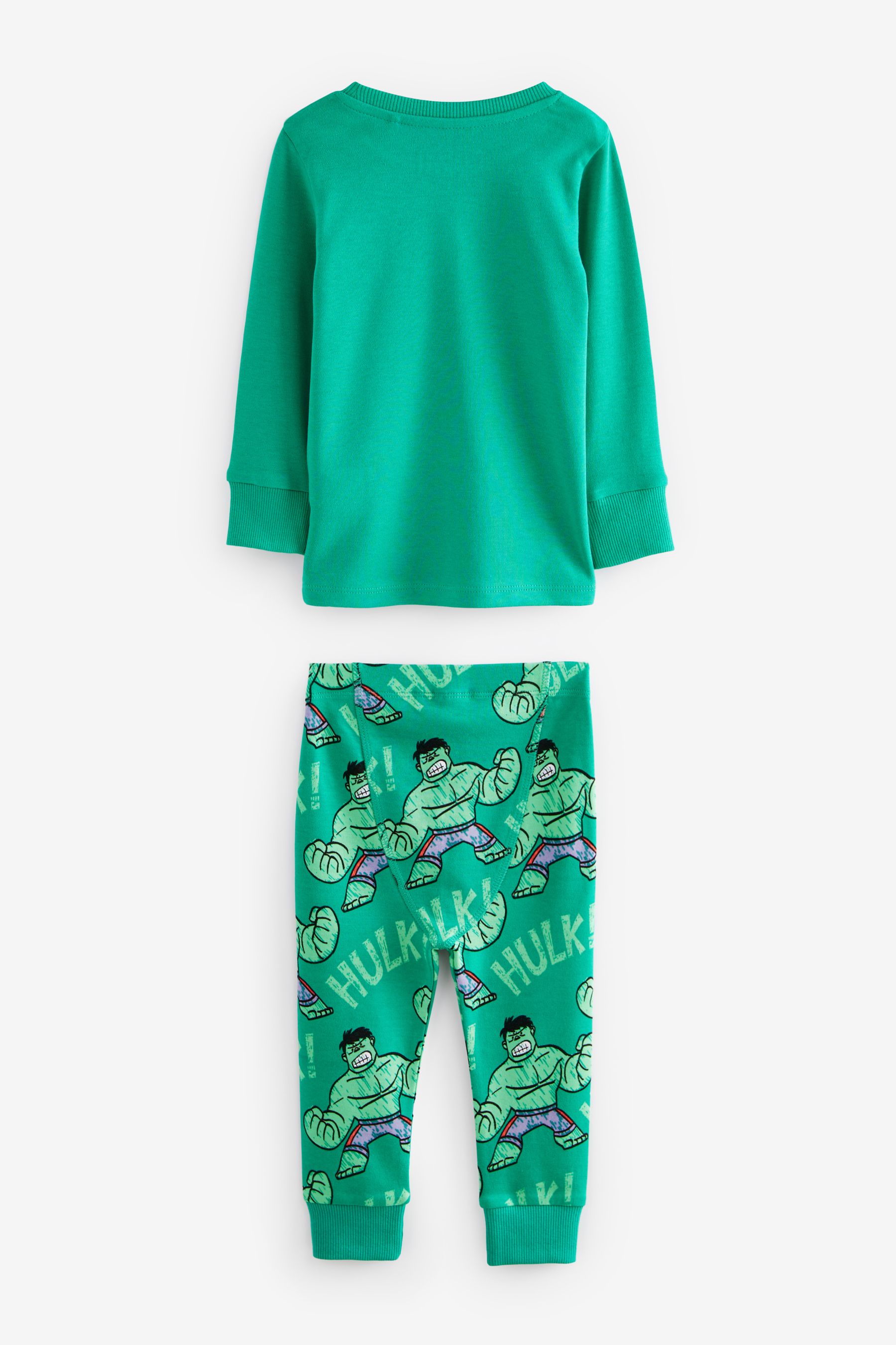 Buy Marvel Red/Green/Blue Snuggle 100% Cotton Pyjamas 3 Pack (9mths ...