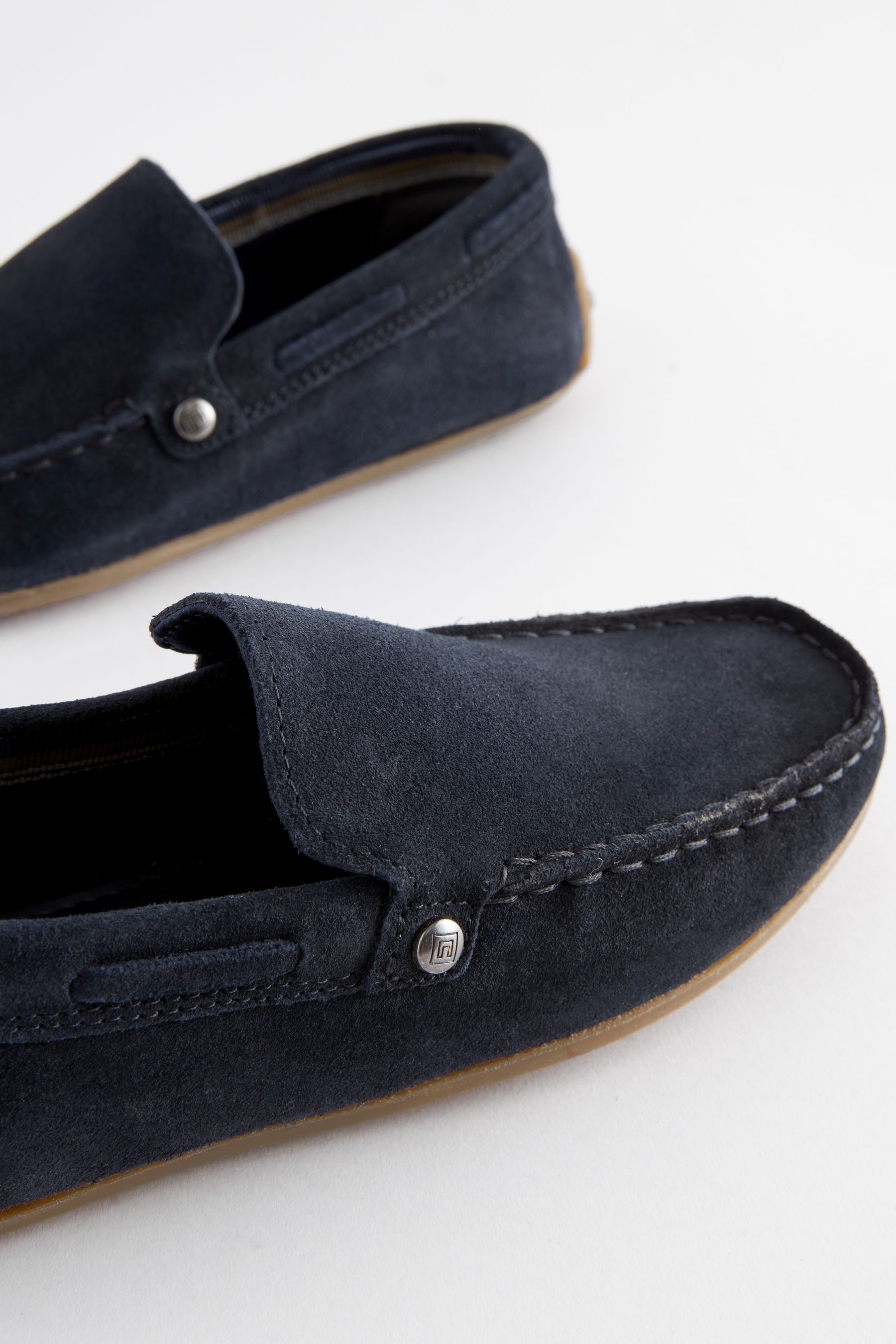 Buy Navy Suede Loafers from the Next UK online shop