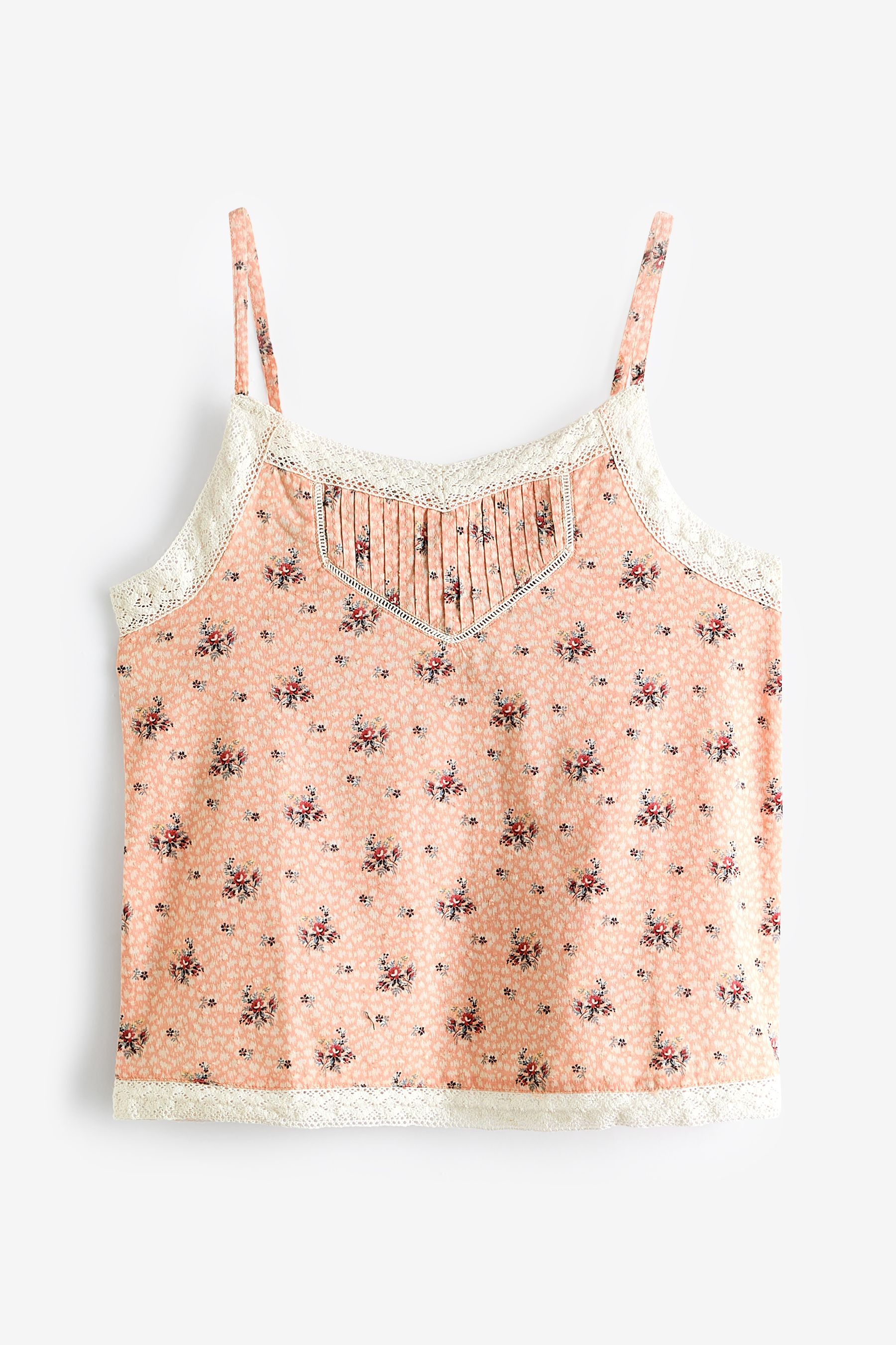 Buy Laura Ashley Orange Wilmcote Print Textured 100% Cotton Lace Insert ...