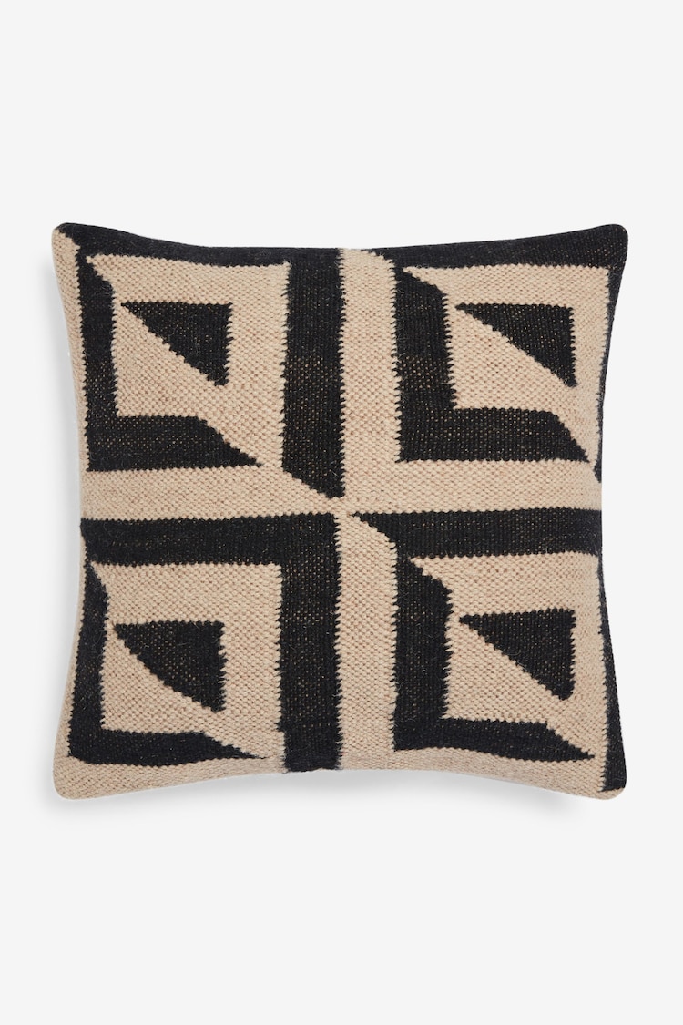 Buy French Connection Black Sundial Woven Wool Cushion from the Next UK ...