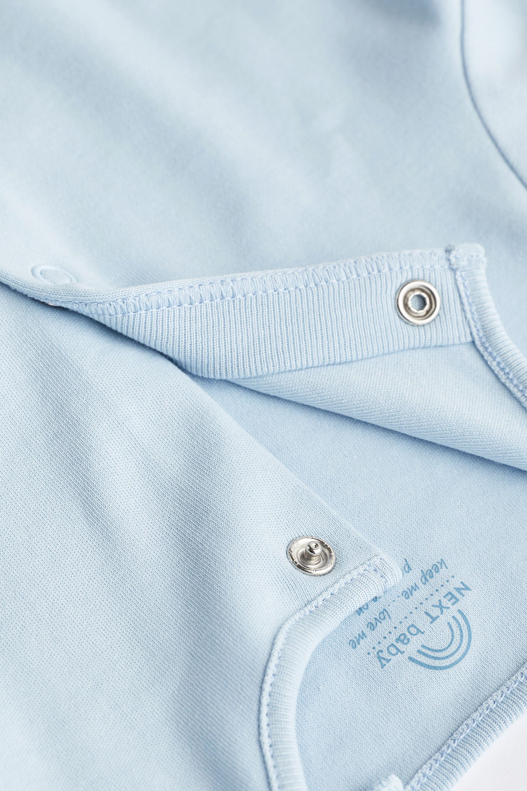 Buy Blue/White 3 Pack Baby Sleepsuits (0-2yrs) from the Next UK online shop