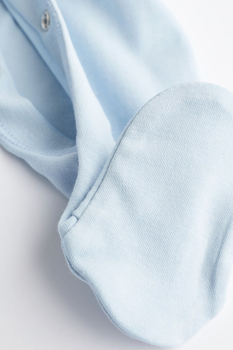 Buy Blue/White 3 Pack Baby Sleepsuits (0-2yrs) from the Next UK online shop