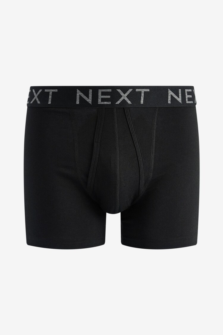 Buy Black 10 pack A-Front Boxers from Next Australia