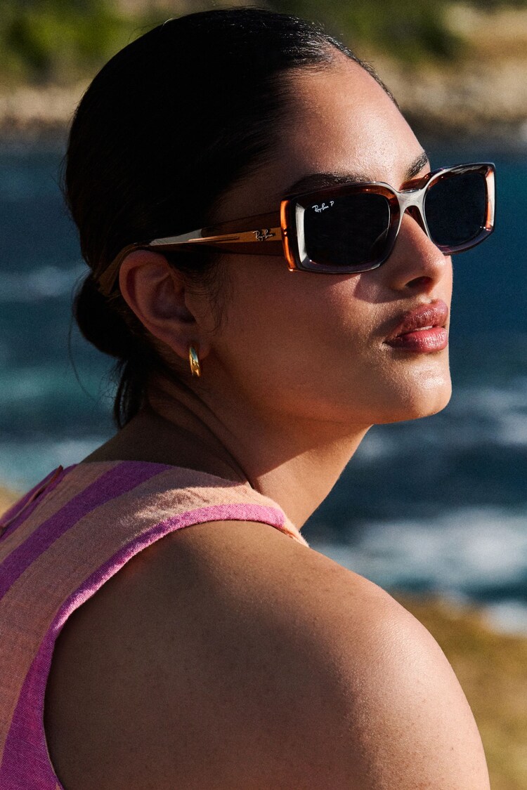 Buy Ray-Ban Kiliane Brown Sunglasses from the Next UK online shop