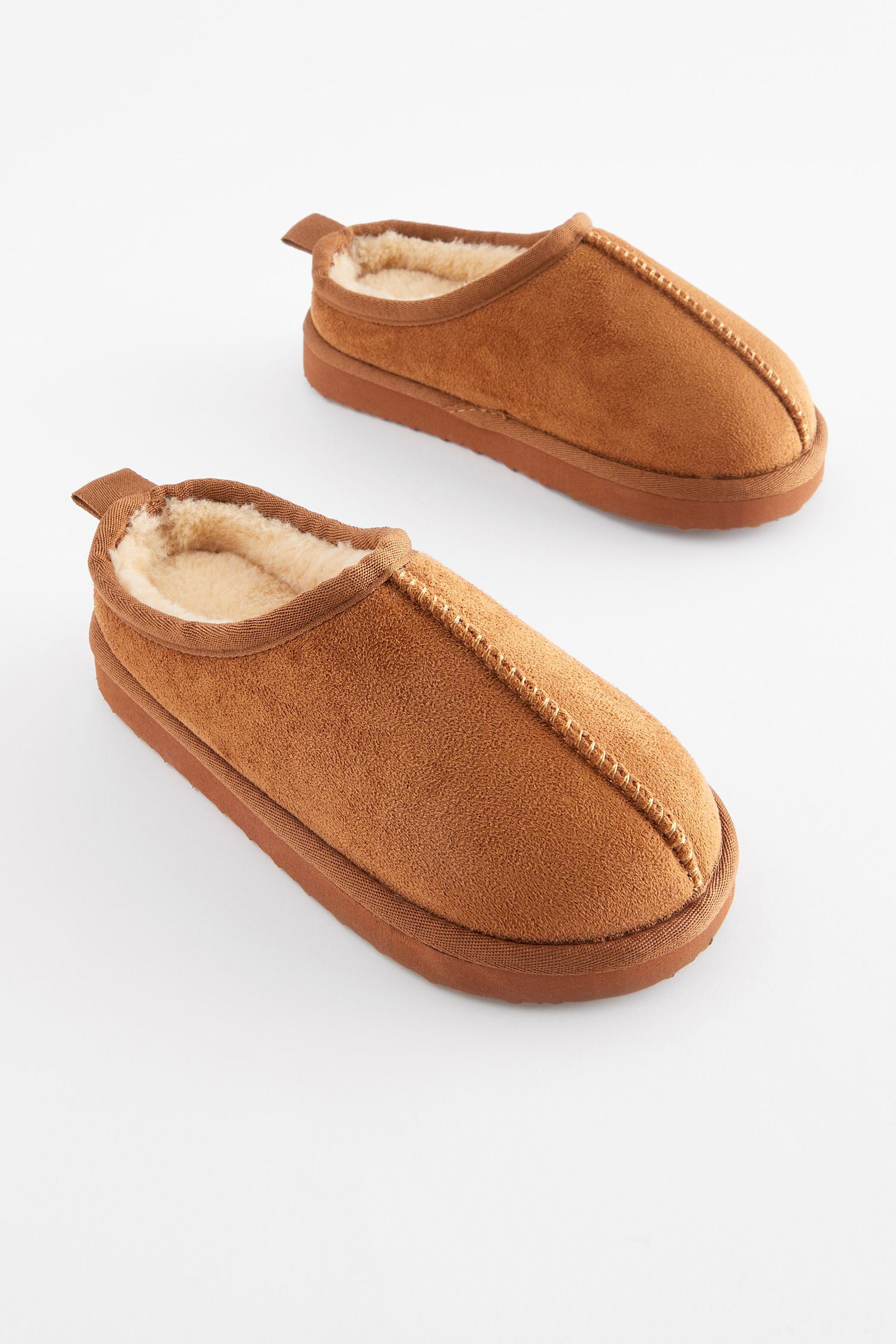Buy Tan Brown Cosy Mules Slippers from the Next UK online shop