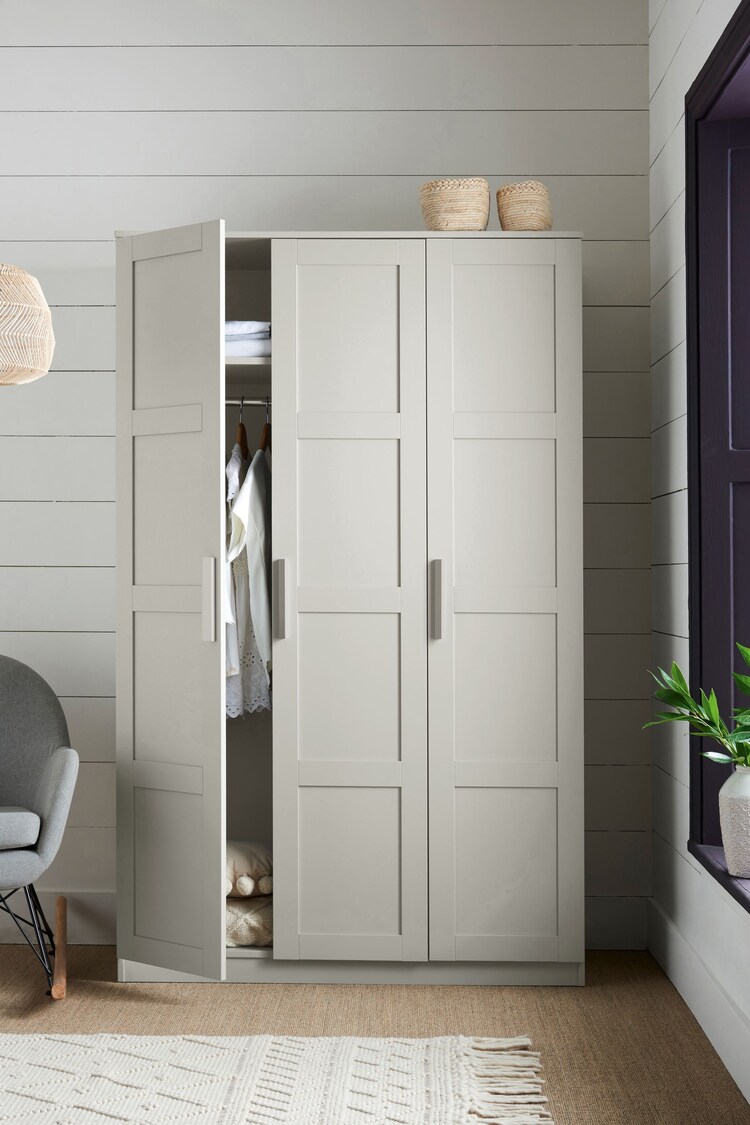 Buy Grey Flynn Triple Wardrobe from the Next UK online shop