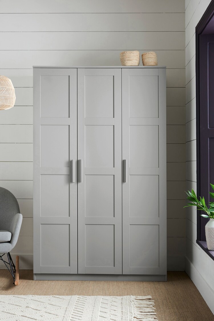 Buy Grey Flynn Triple Wardrobe from the Next UK online shop