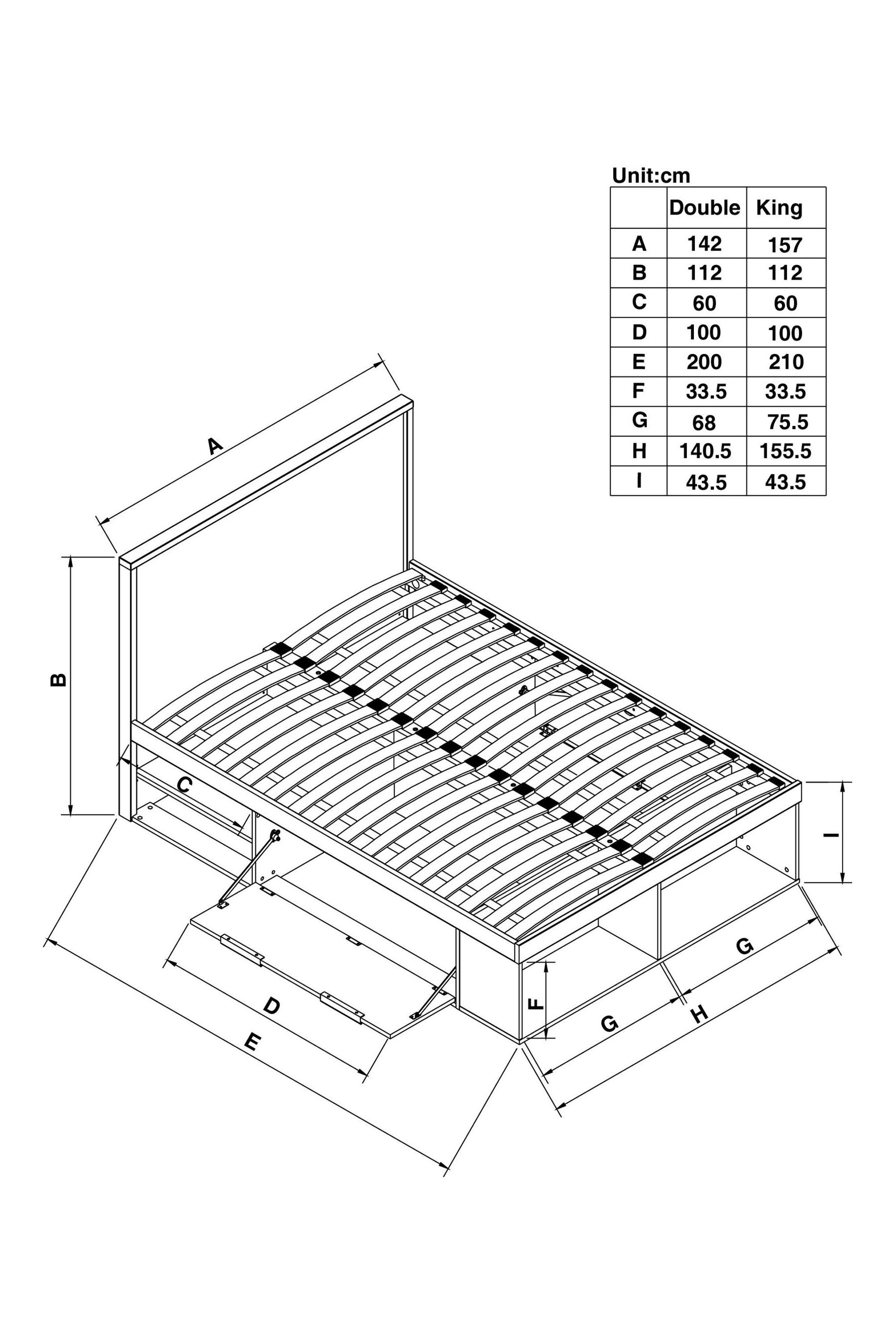 Buy Oak Effect Bronx Platform Bed Frame with Storage from the Next UK ...