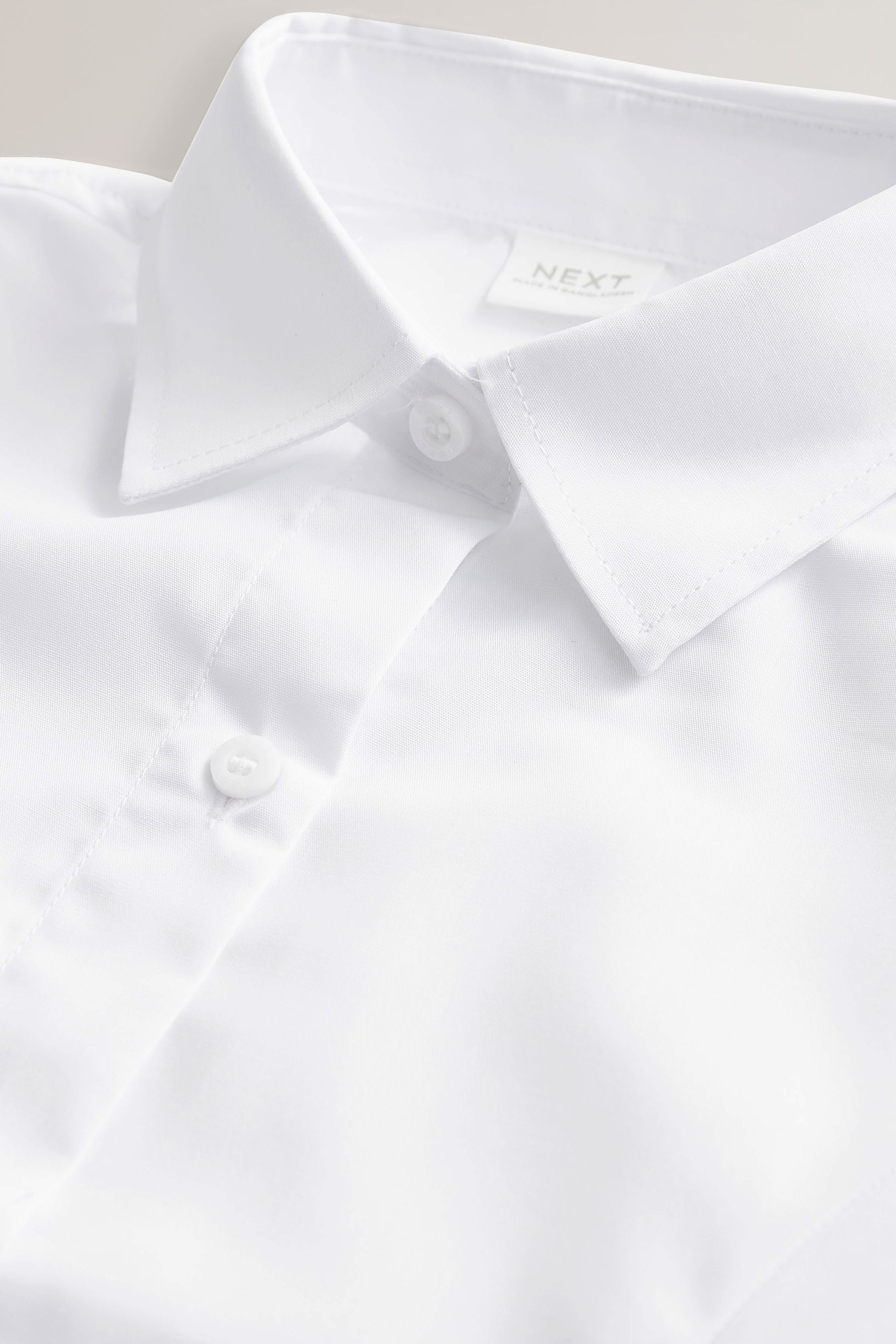 Buy White Regular Fit 2 Pack Three Quarter Sleeve School Blouses (3 ...