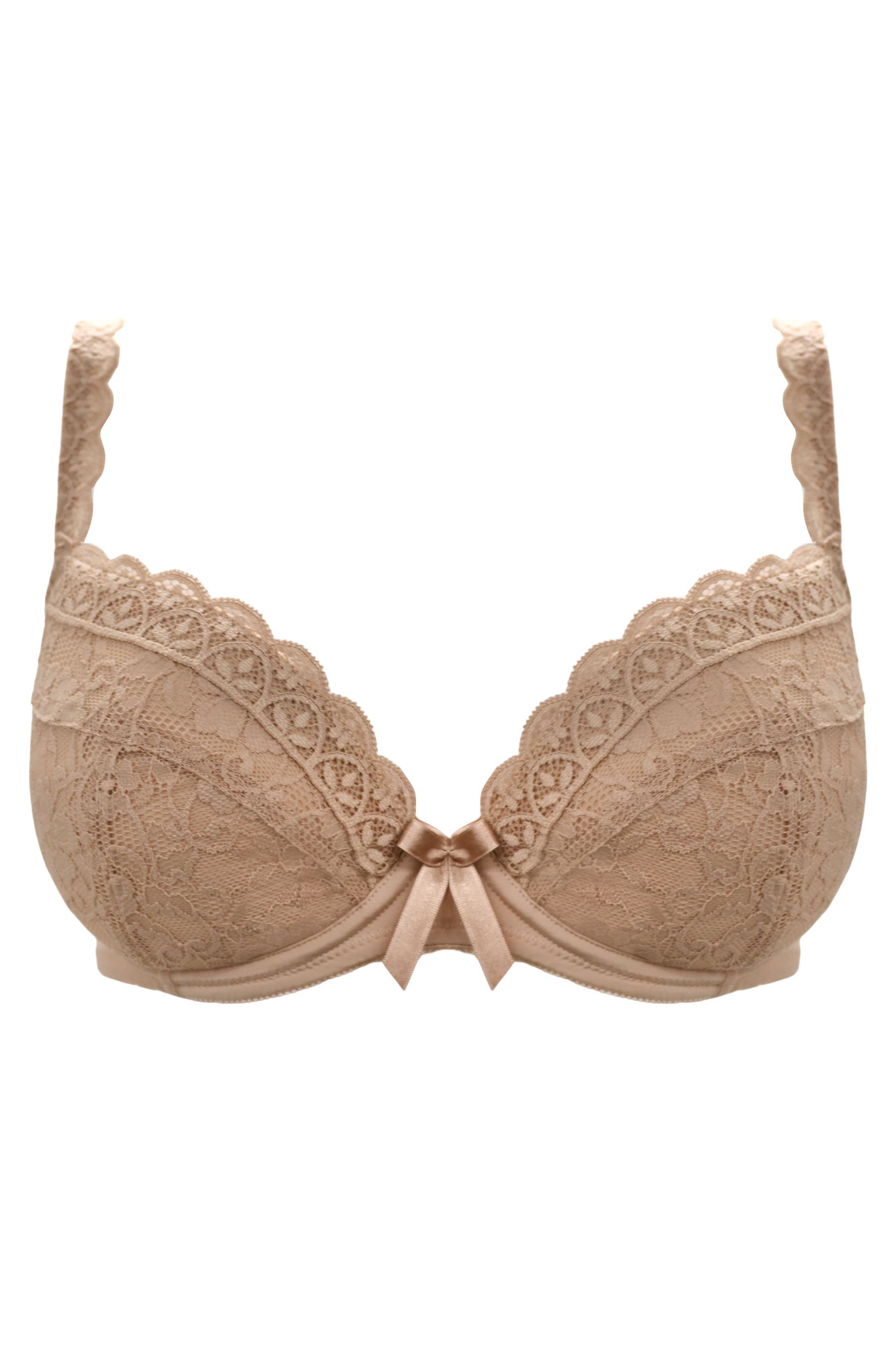 Buy Pour Moi Natural Plunge Rebel Underwired Side Support Bra from the ...