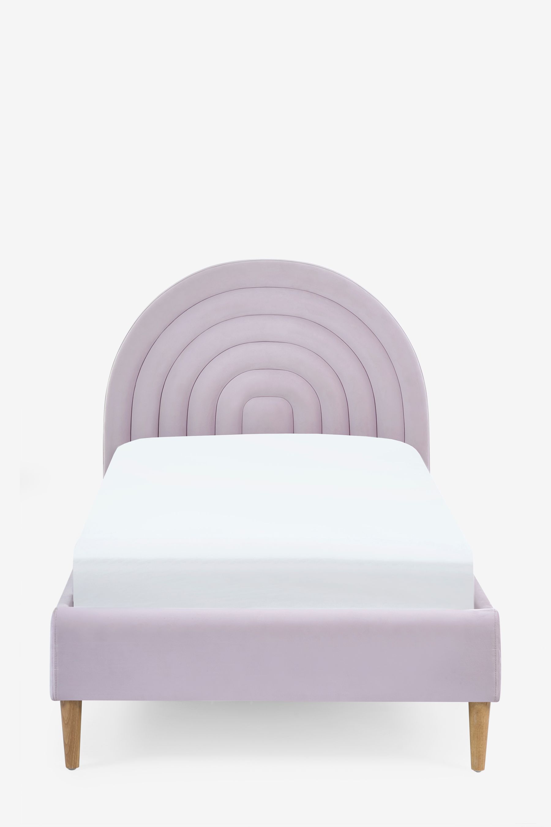 Buy Opulent Velvet Lilac Purple Kids Rainbow Upholstered Standard Bed ...