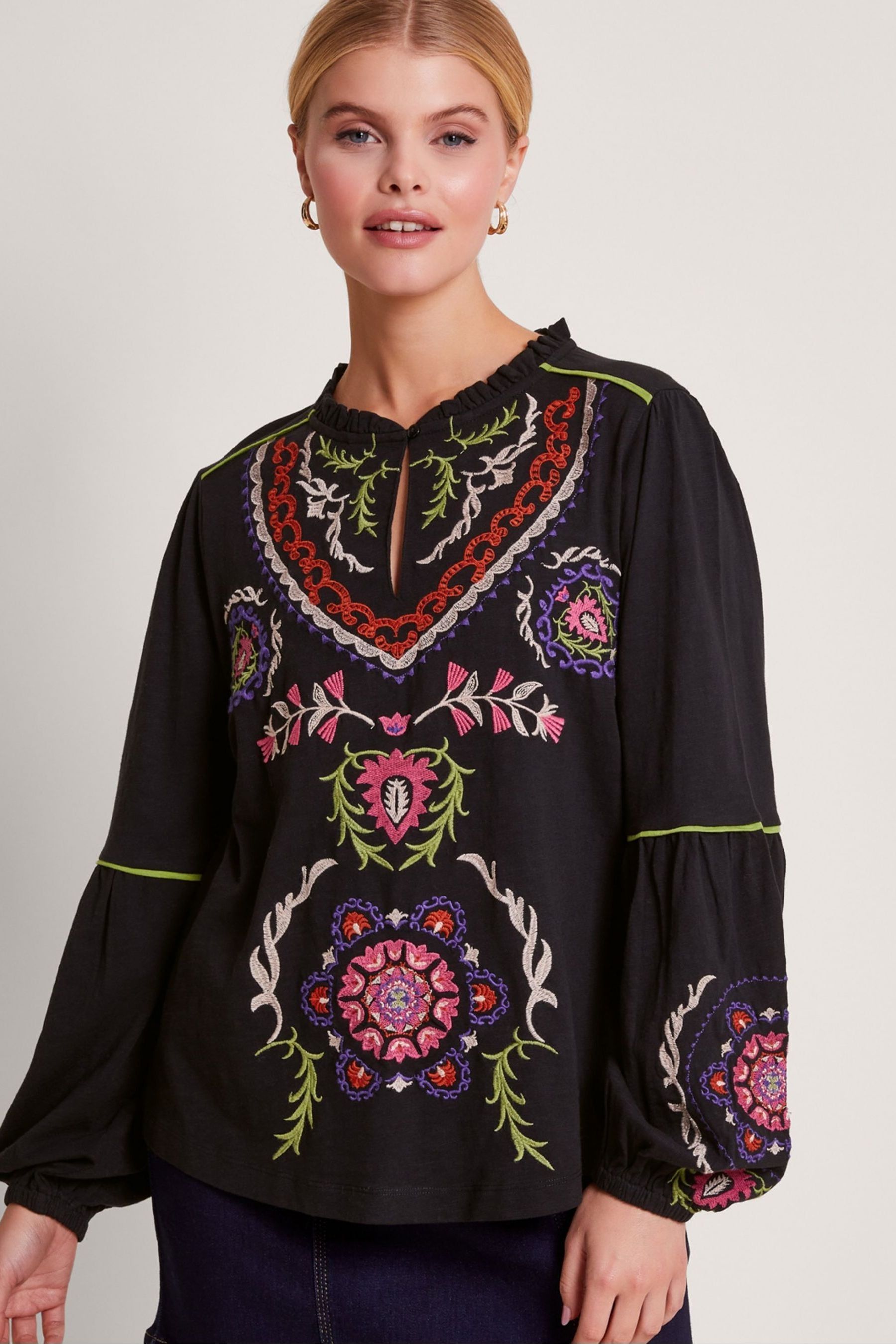 Buy Monsoon Xoey Embroidered Blouse from Next Ireland
