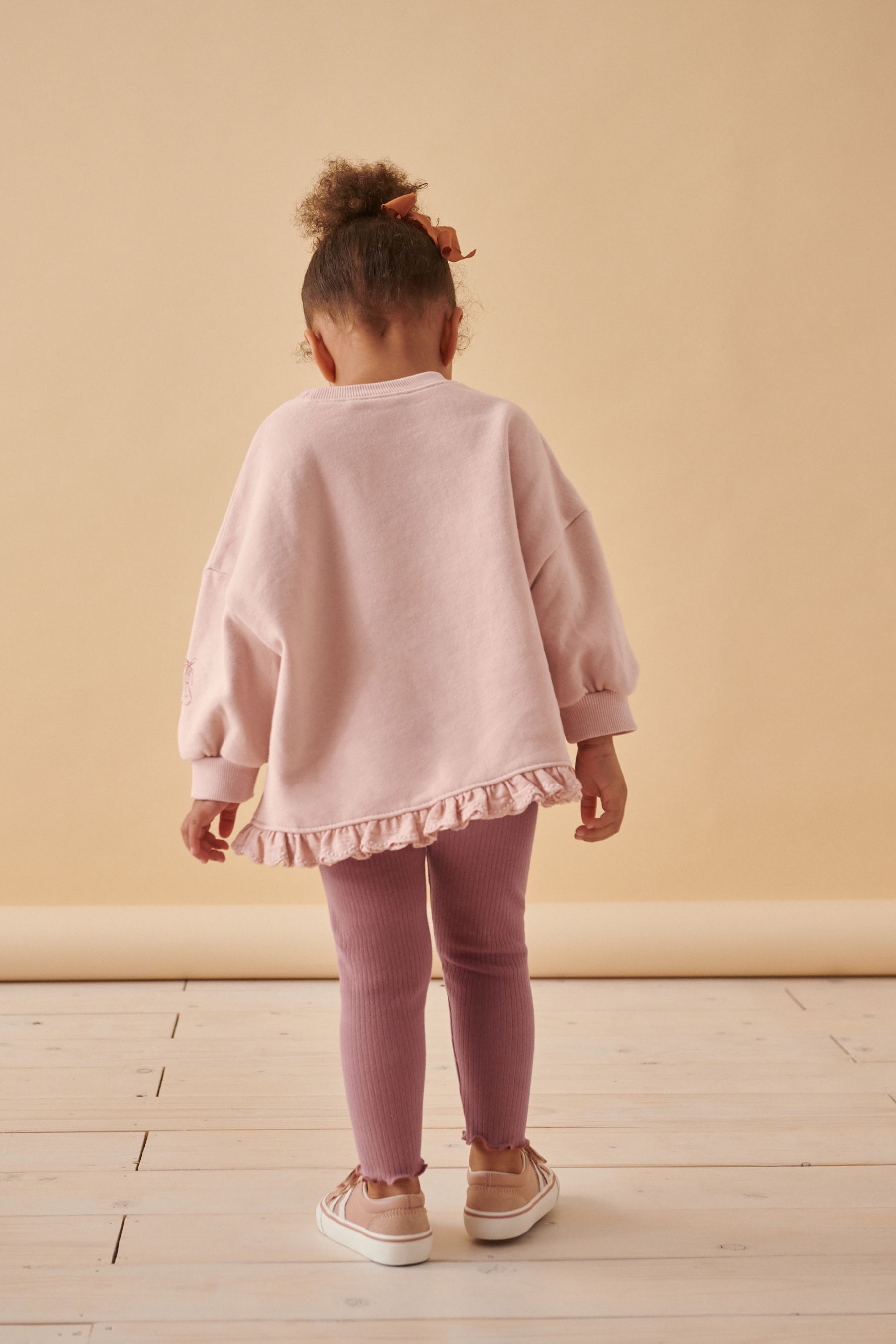 Buy Pink Frill Hem Sweater & Leggings Set (3mths-7yrs) from Next Australia