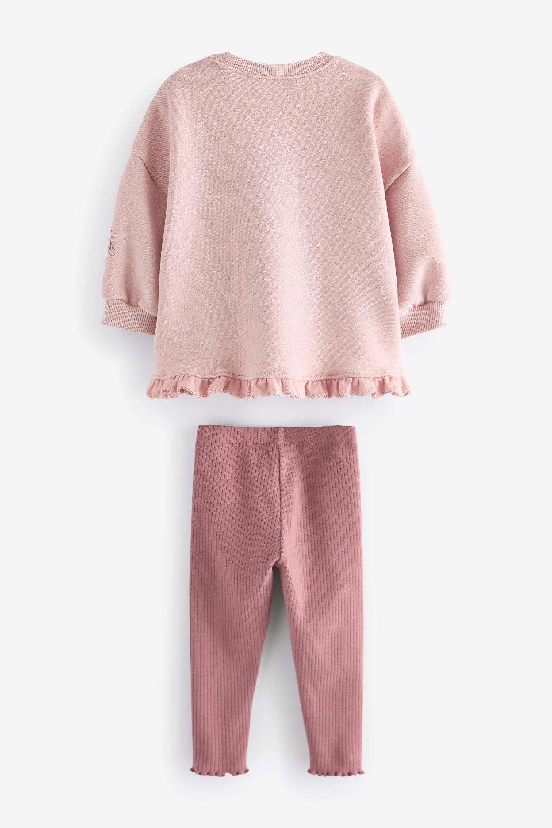 Buy Pink Frill Hem Sweater & Leggings Set (3mths-7yrs) from Next Australia