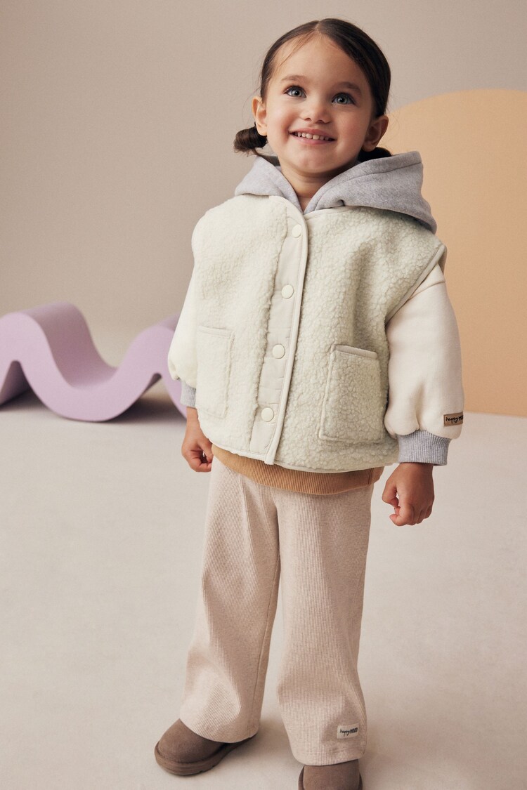 Buy Cream Borg Gilet (3mths-7yrs) from the Next UK online shop