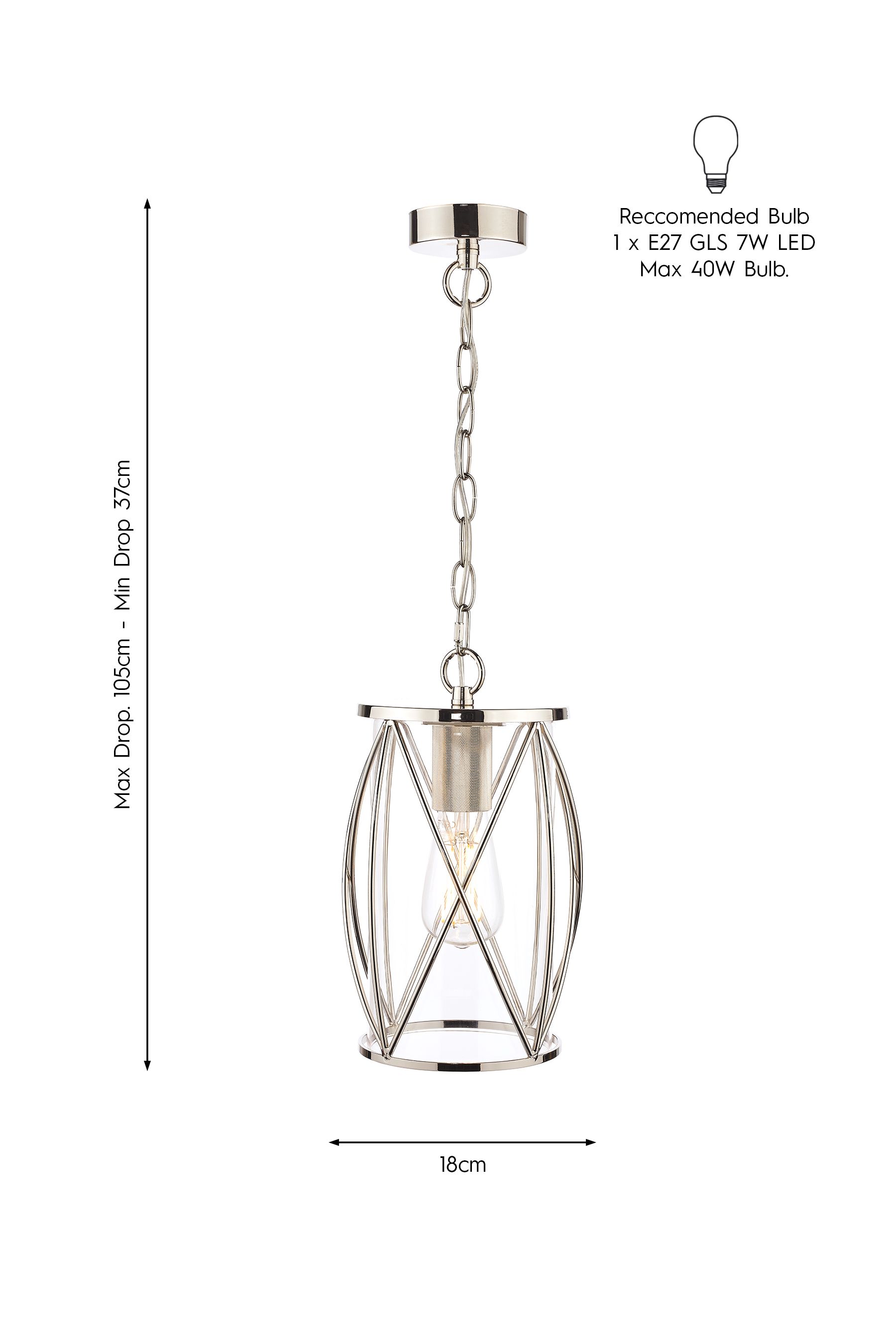 Buy Laura Ashley Chrome Beckworth Polished Nickel Lattice Ceiling Light ...