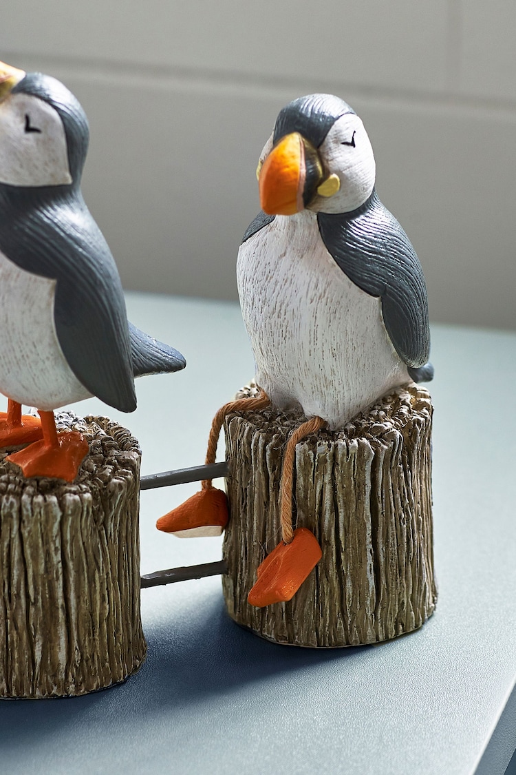 Buy Black/White Set of 3 Ornaments Puffin from Next Australia