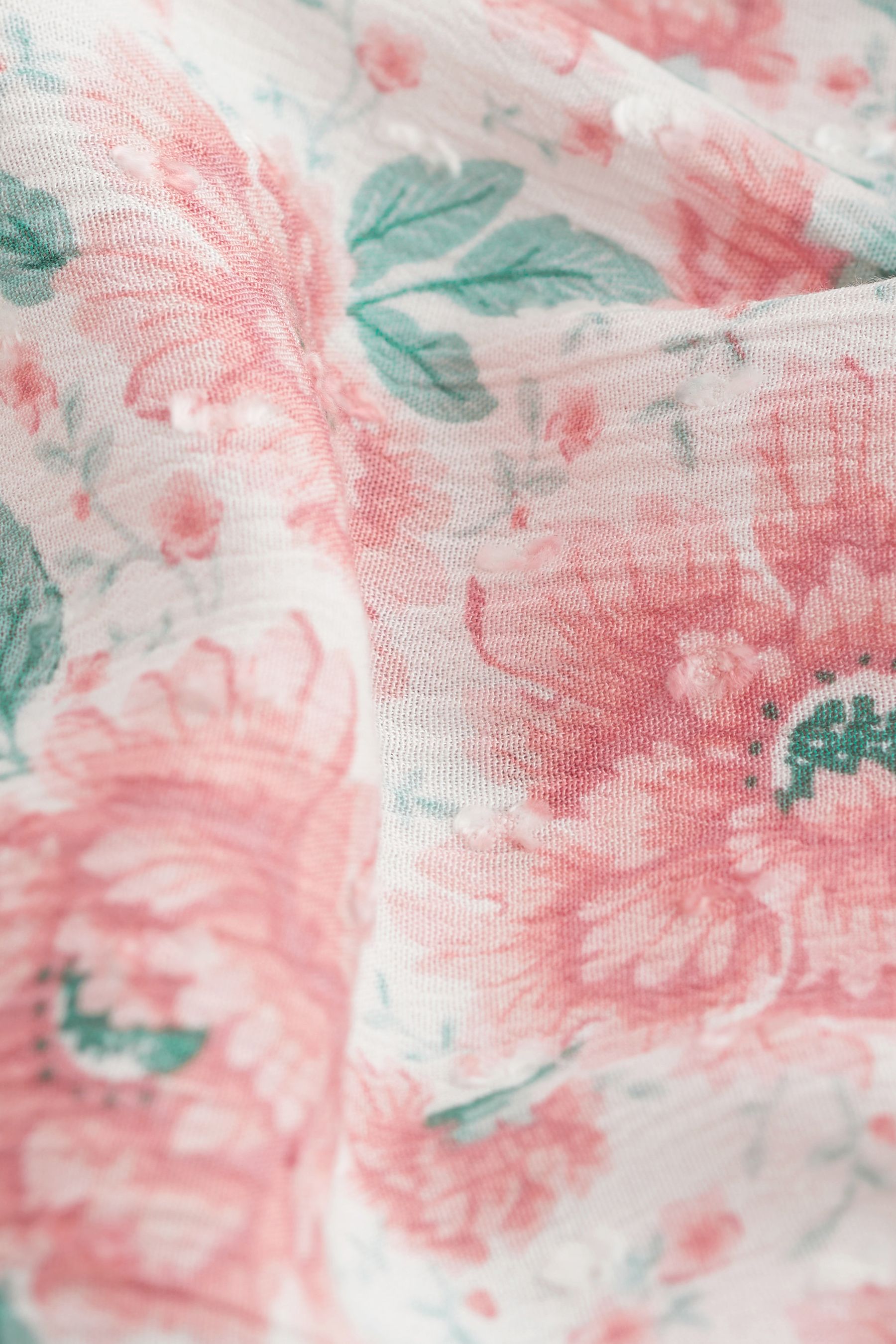 Buy Laura Ashley Pink Wild Roses Print Textured Cotton Cami Pyjamas ...