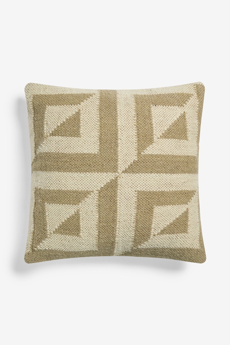 Buy French Connection Natural Sundial Woven Wool Cushion from the Next ...