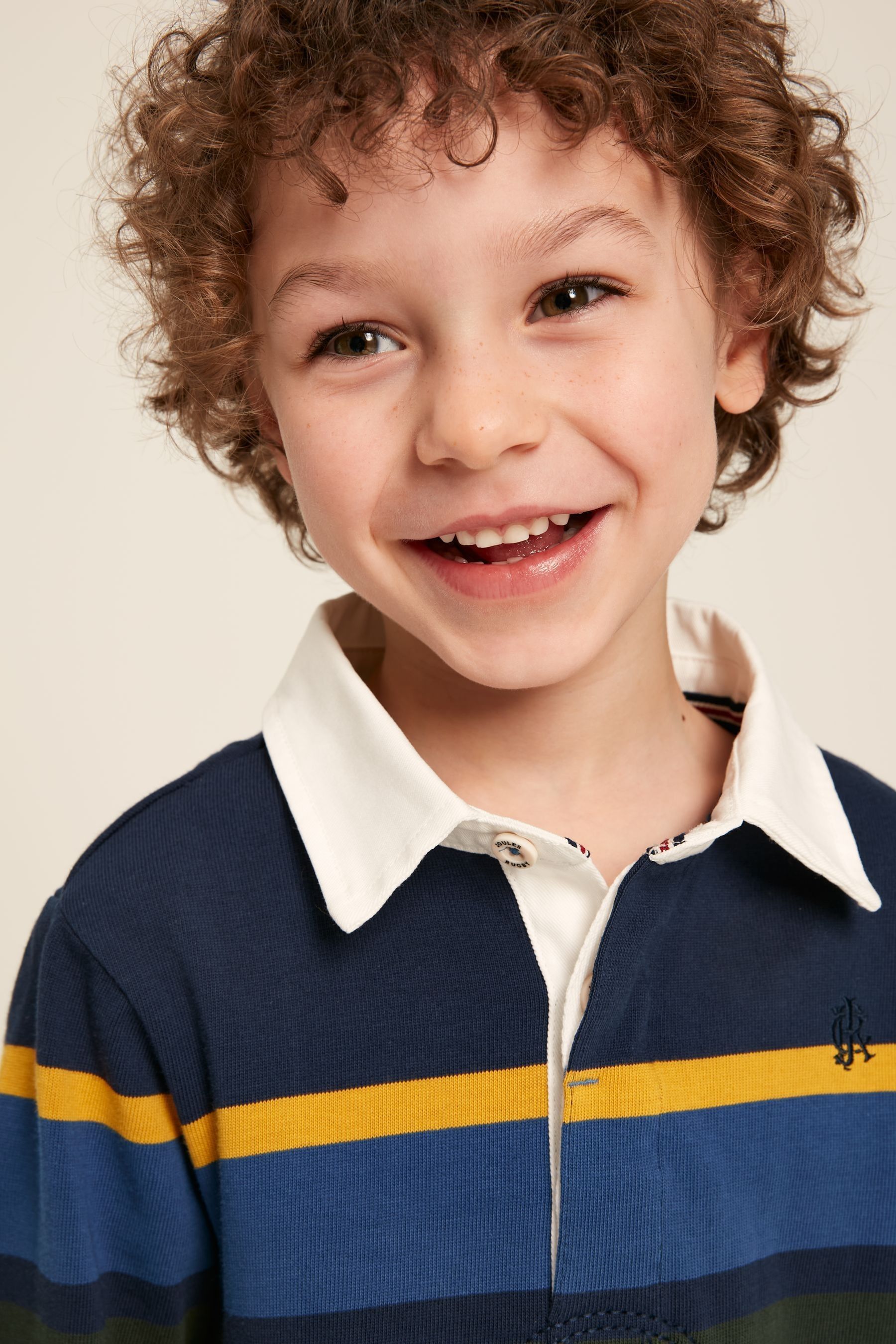 Buy Joules Boys' Onside Navy Striped Cotton Rugby Shirt from the Next UK online shop