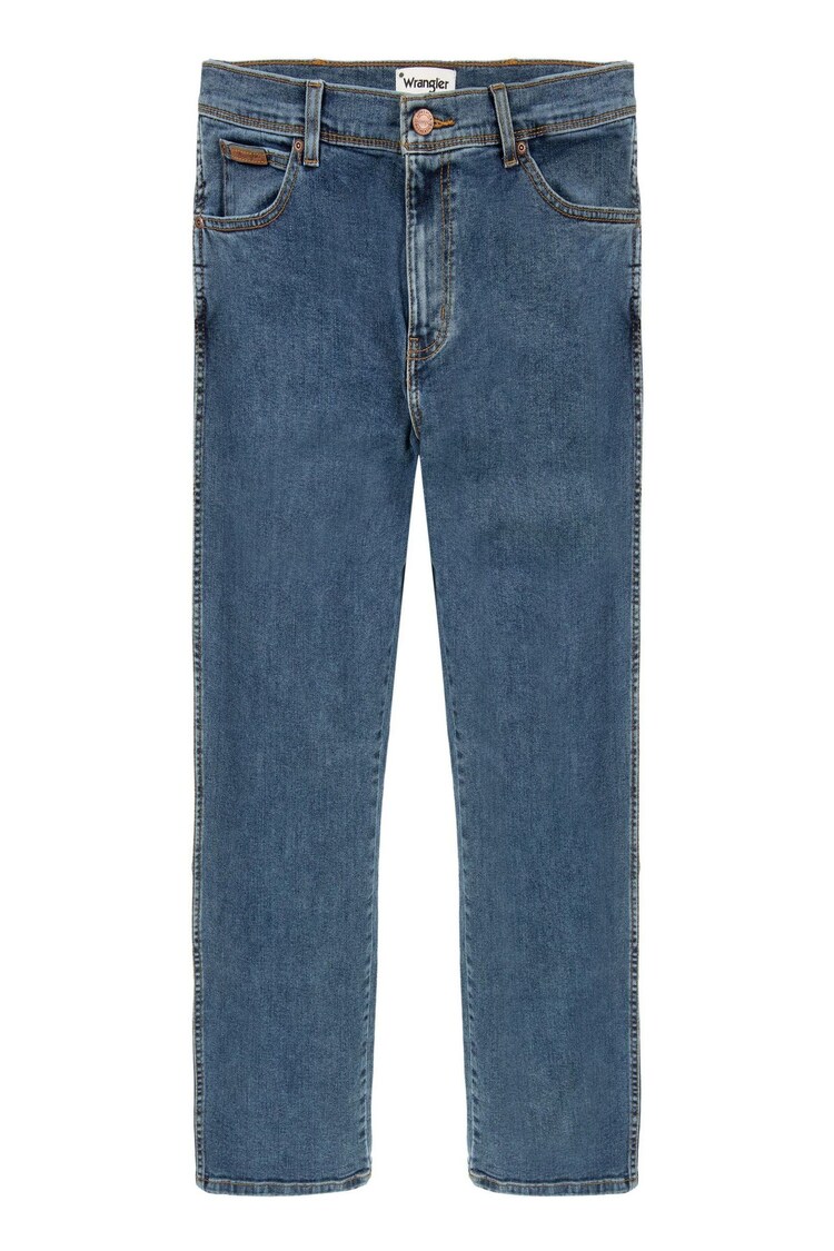 Buy Wrangler Mid Wash Straight Fit Texas Authentic Jeans from the Next ...