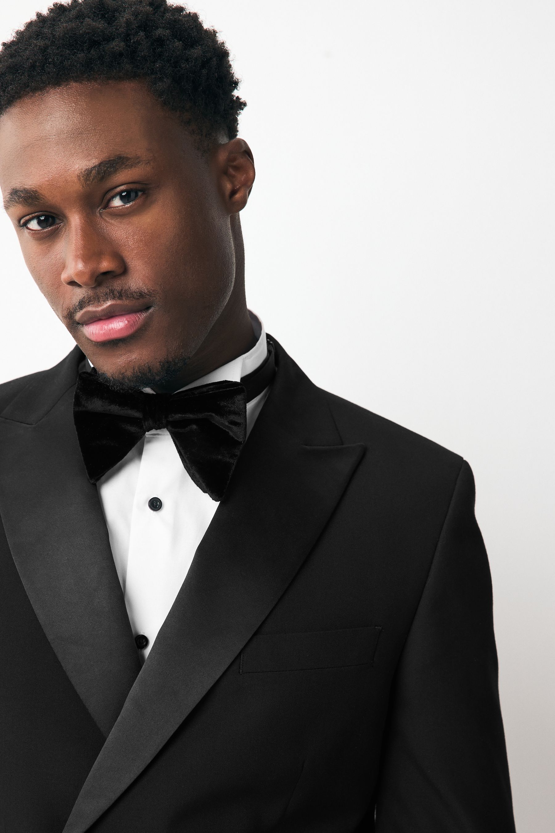 Buy Black Slim Fit Tuxedo Suit: Jacket from the Next UK online shop
