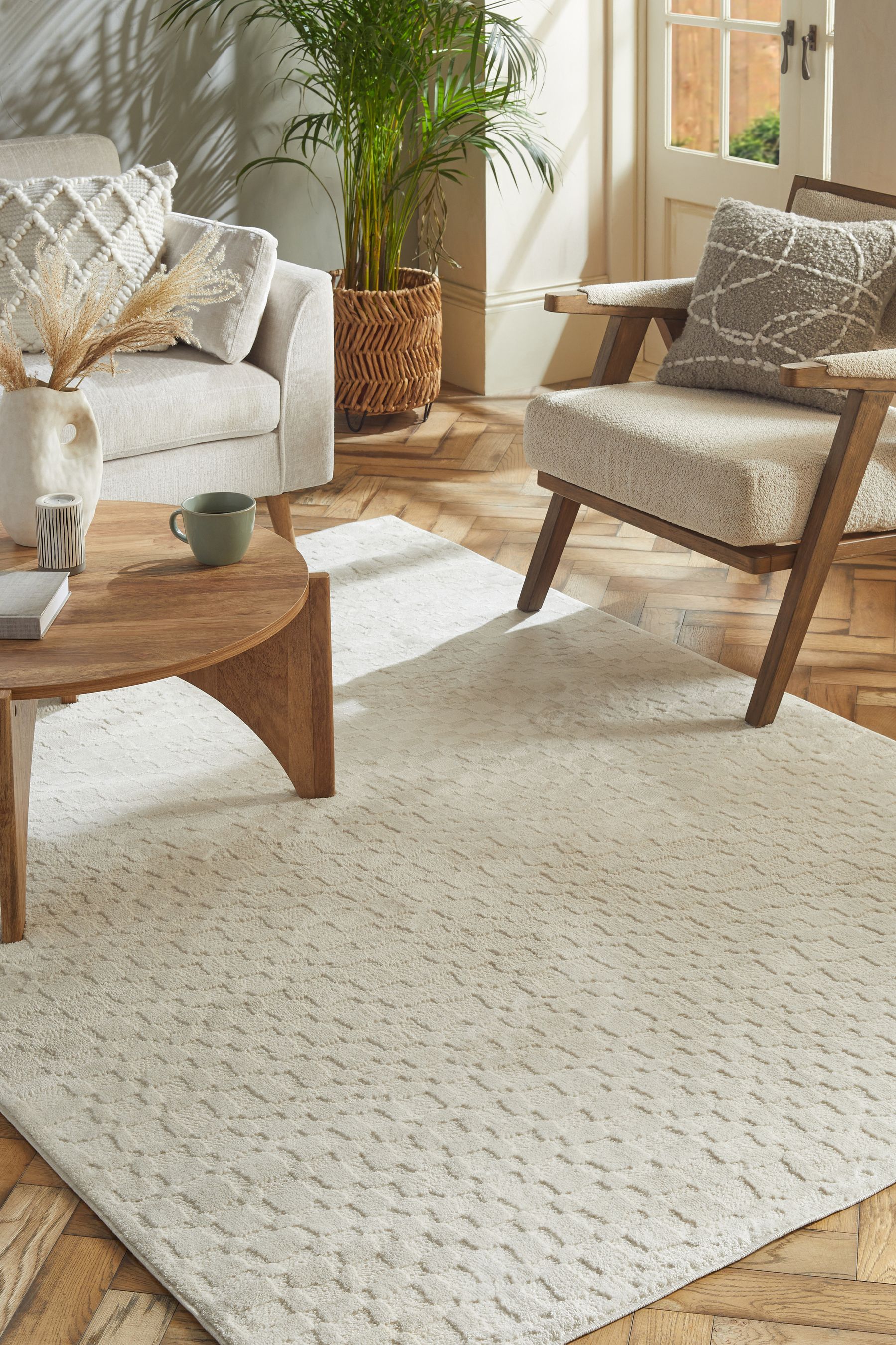 Buy Natural Ingrid Textured Rug from the Next UK online shop