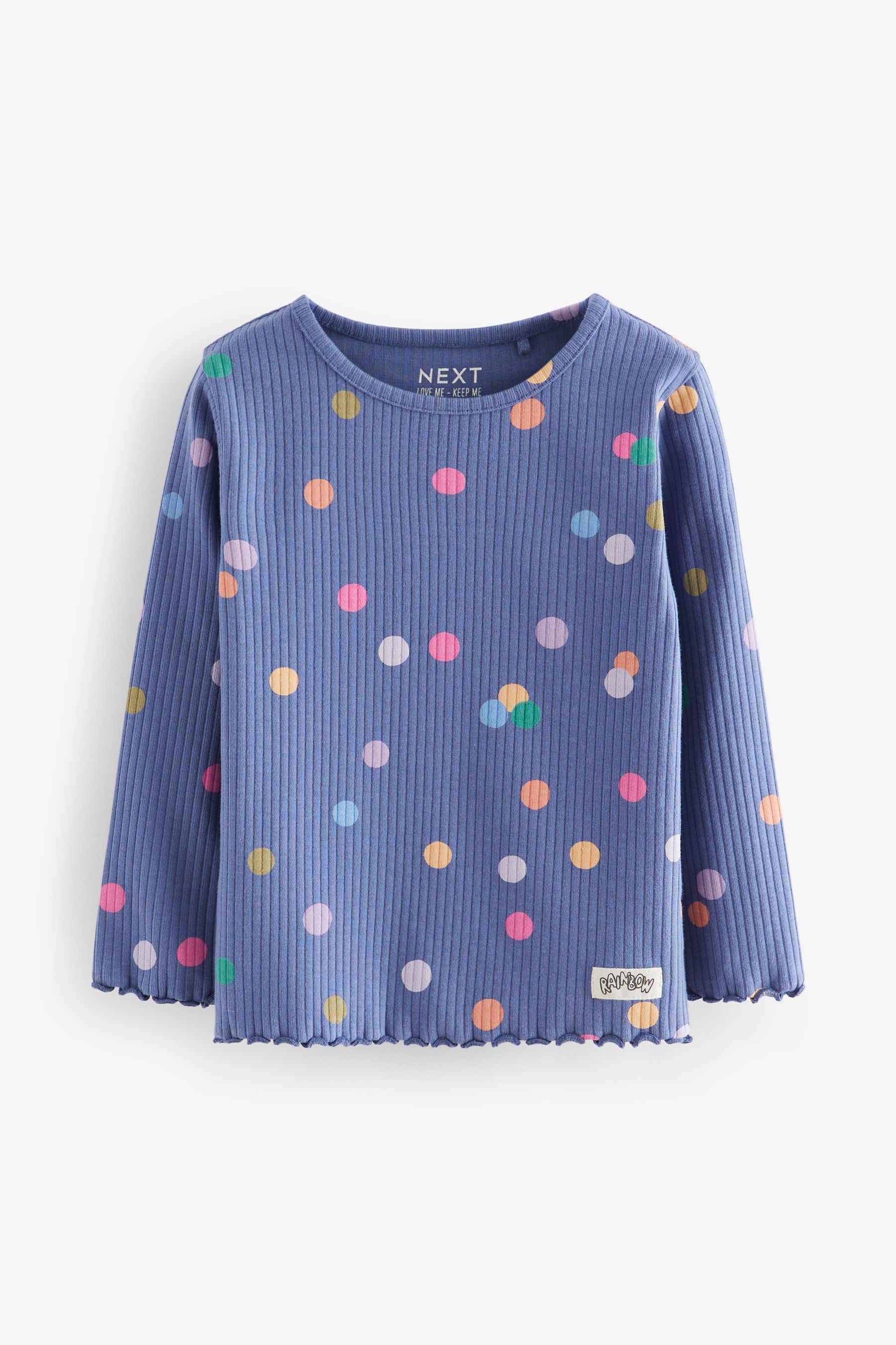 Buy Orange Ribbed Long Sleeve Tops 5 Pack (3mths-7yrs) from Next USA