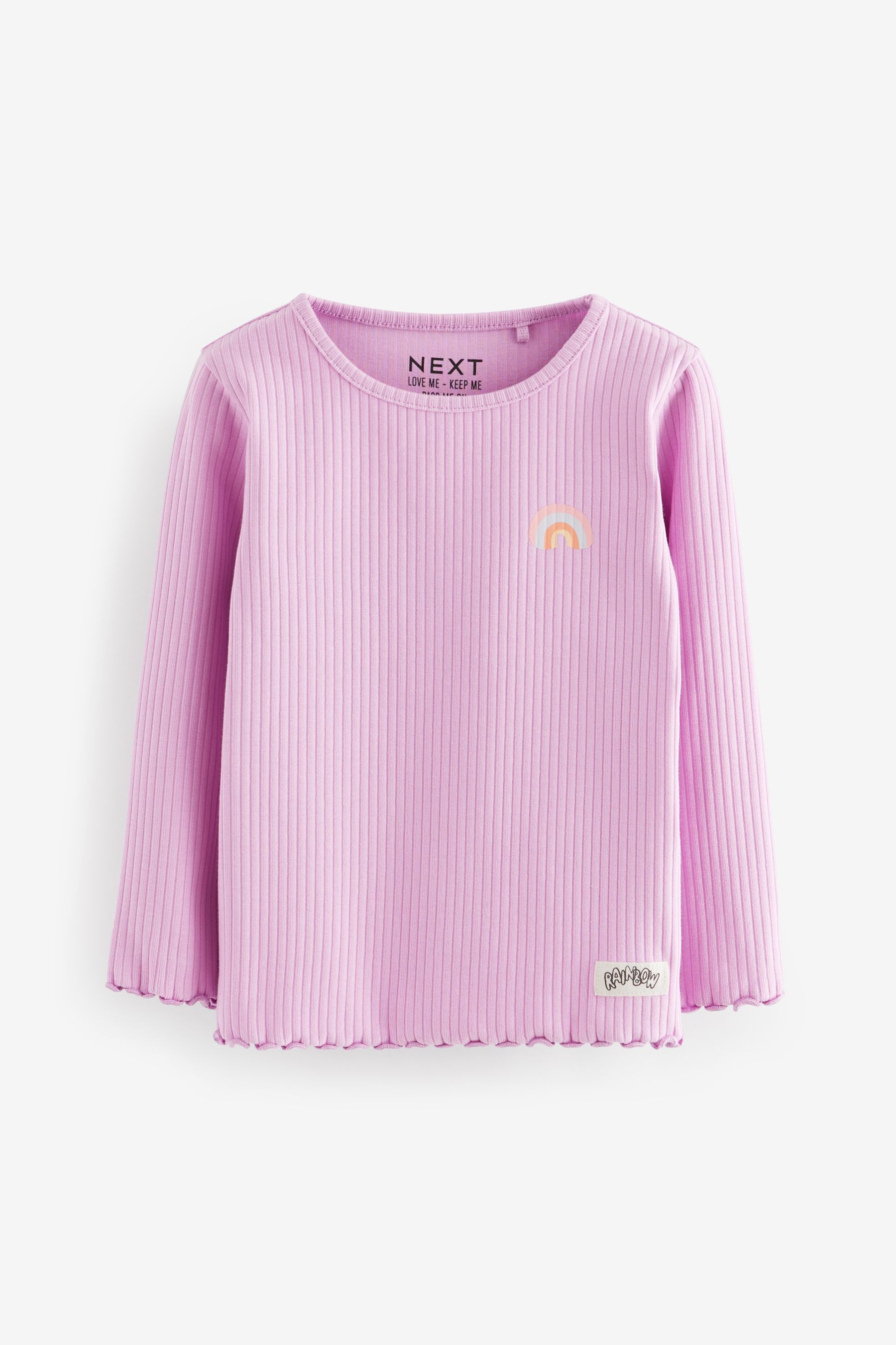 Buy Orange Ribbed Long Sleeve Tops 5 Pack (3mths-7yrs) from Next USA