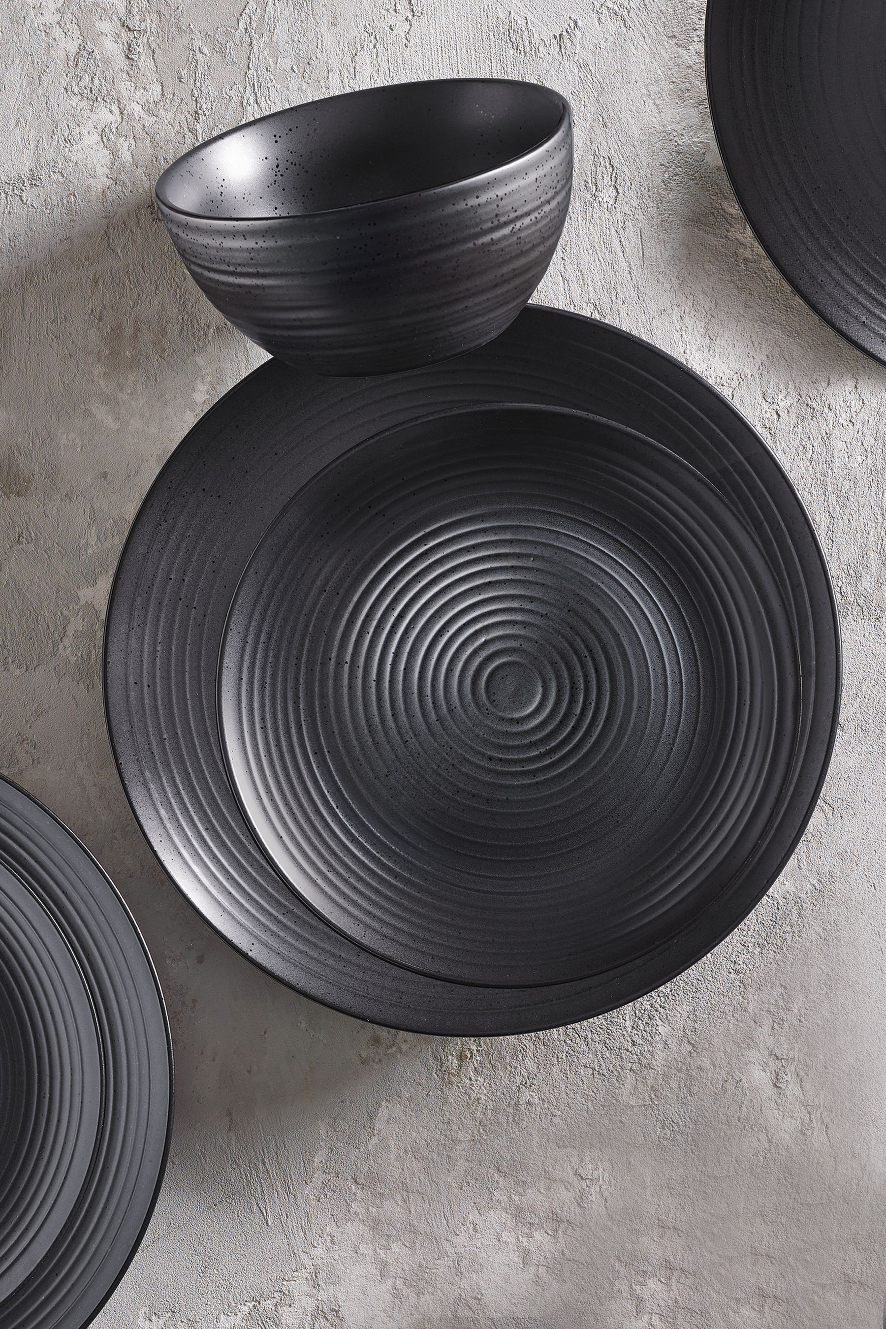Buy Black Bronx 12 Piece Dinner Set from the Next UK online shop