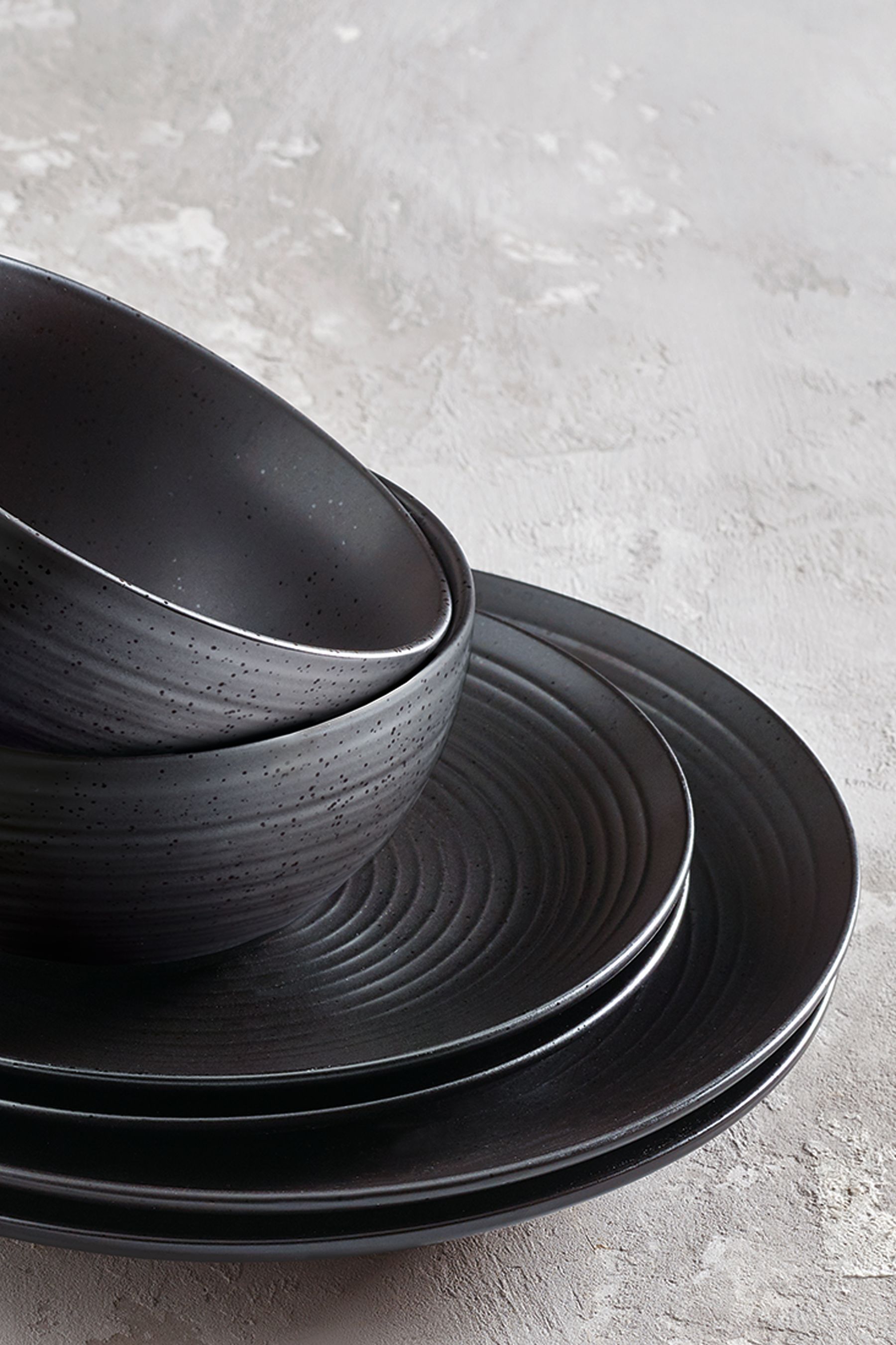 Buy Black Bronx 12 Piece Dinner Set from the Next UK online shop