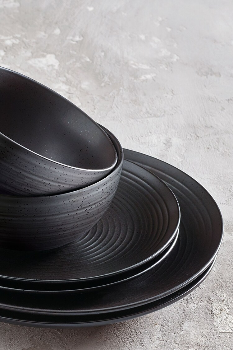 Buy Black Bronx 12 Piece Dinner Set from the Next UK online shop