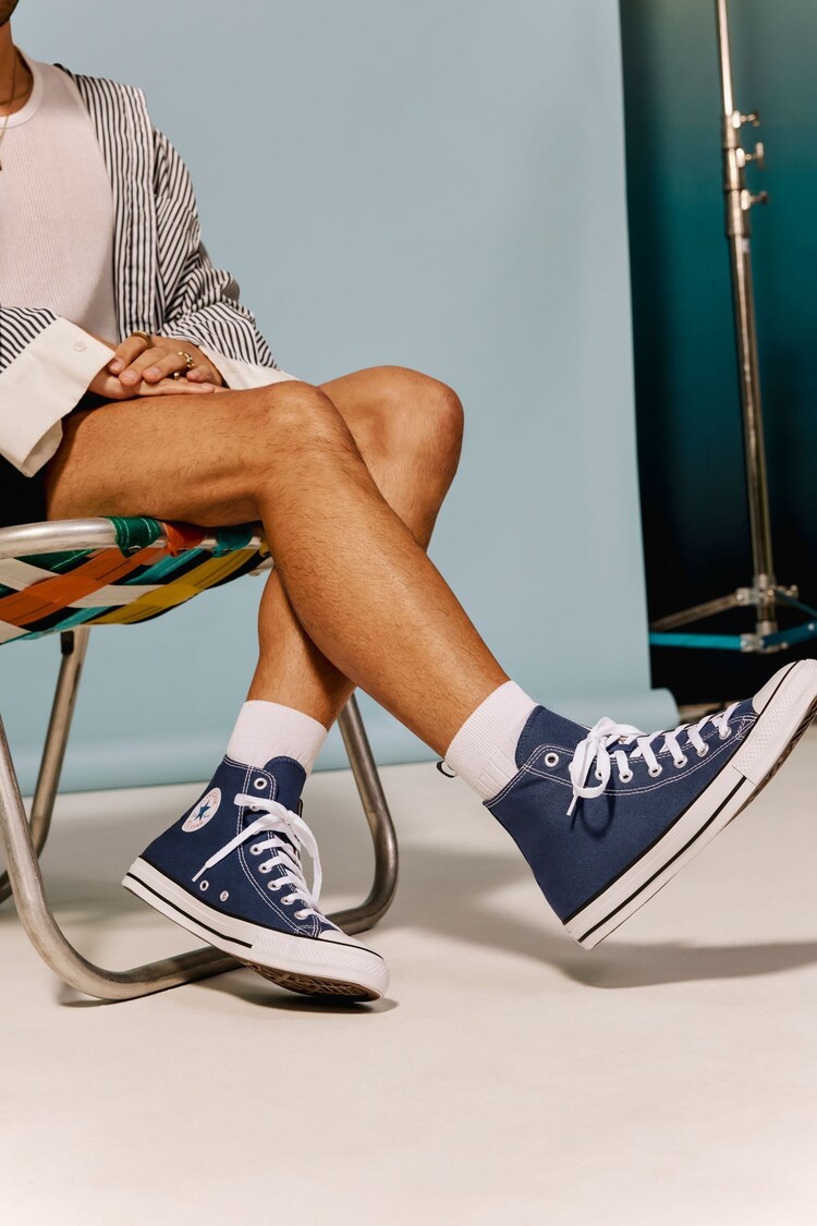 Buy Converse Navy Chuck Taylor All Star High Trainers from the Next UK ...