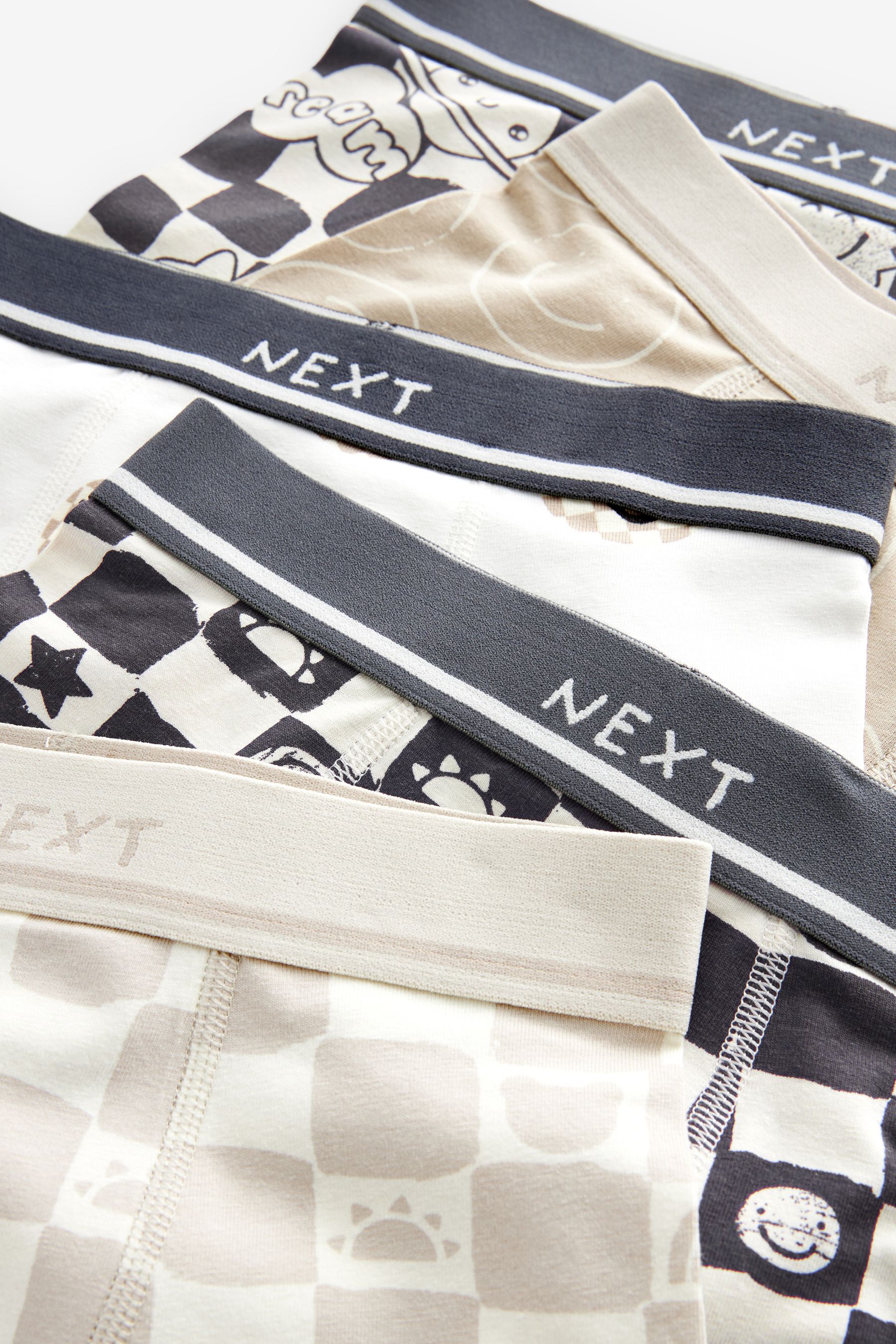Buy Neutral Check Smile Trunks 5 Pack (2-16yrs) from the Next UK online ...