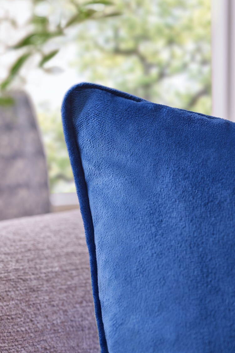 Buy Bright Blue 43 x 43cm Matte Velvet Cushion from the Next UK online shop