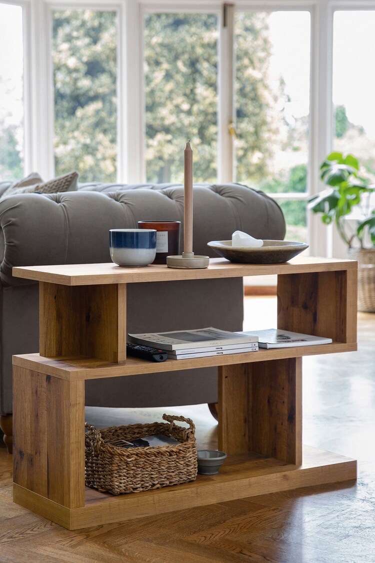 Buy Dark Bronx Oak Effect Side Table from the Next UK online shop