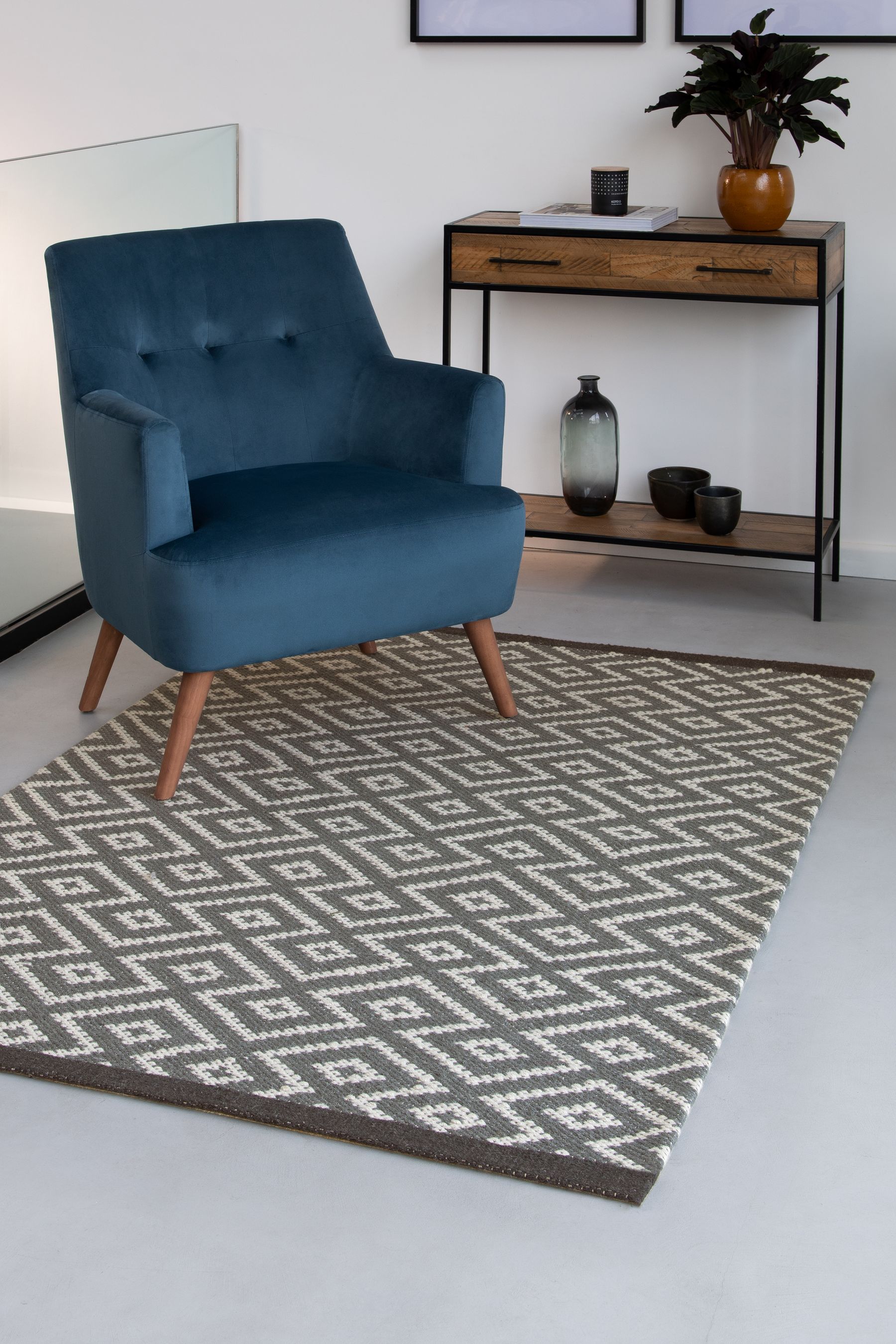 Buy Geo Diamond Rug from the Next UK online shop
