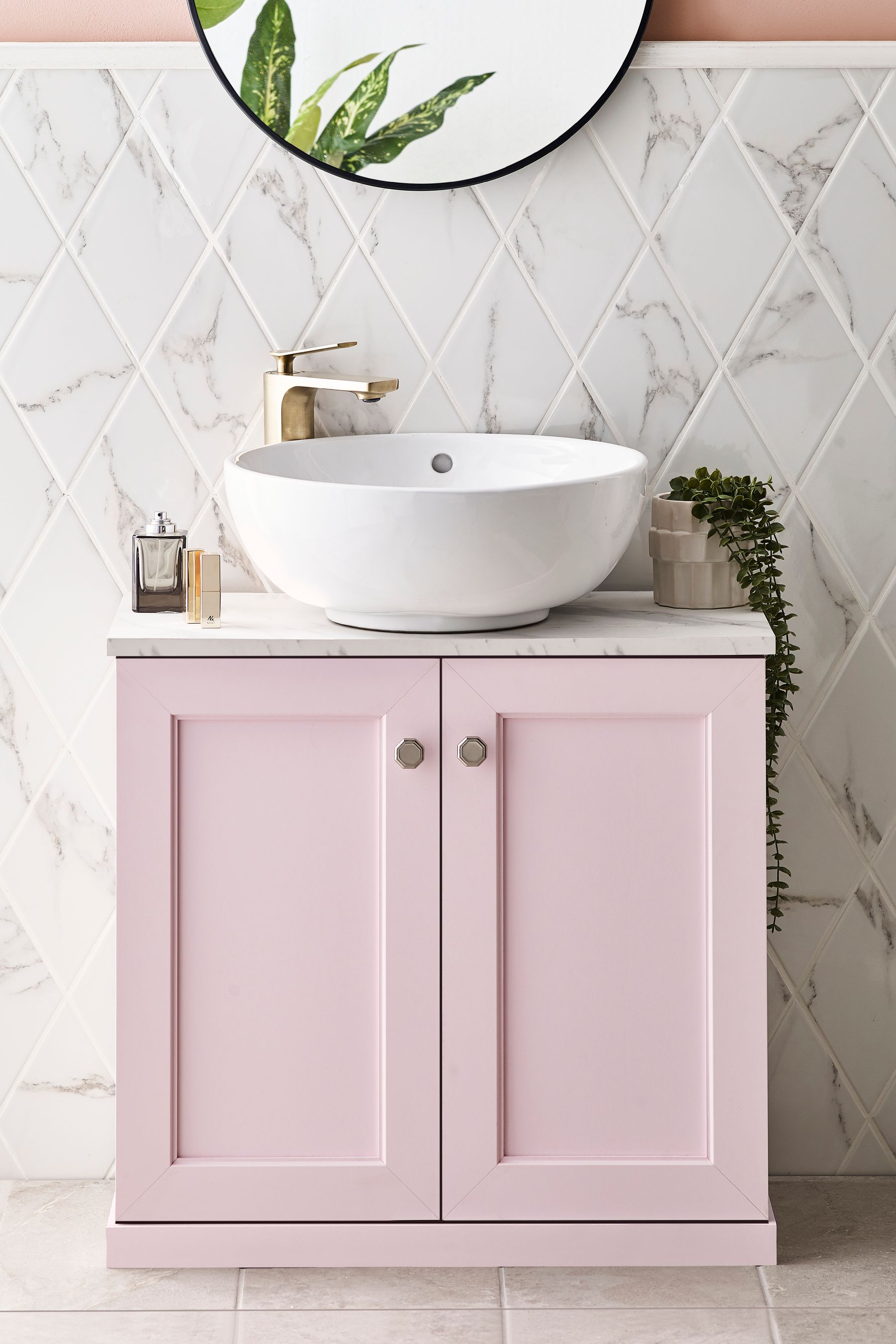Buy Pink Farnley Panelled Under Sink Storage Unit from the Next UK ...